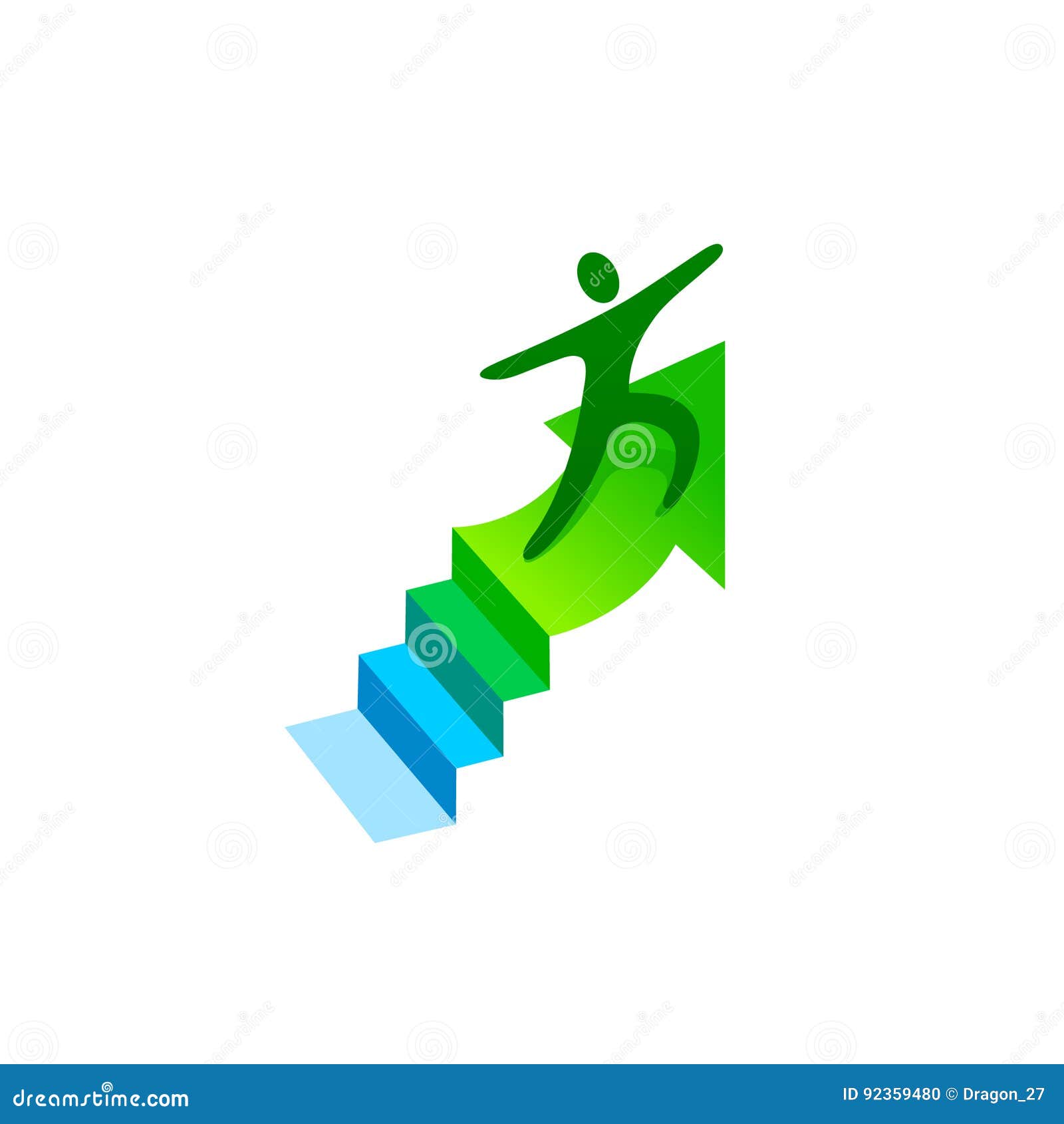 Success Steps Vector Illustration. Stock Vector - Illustration of ...