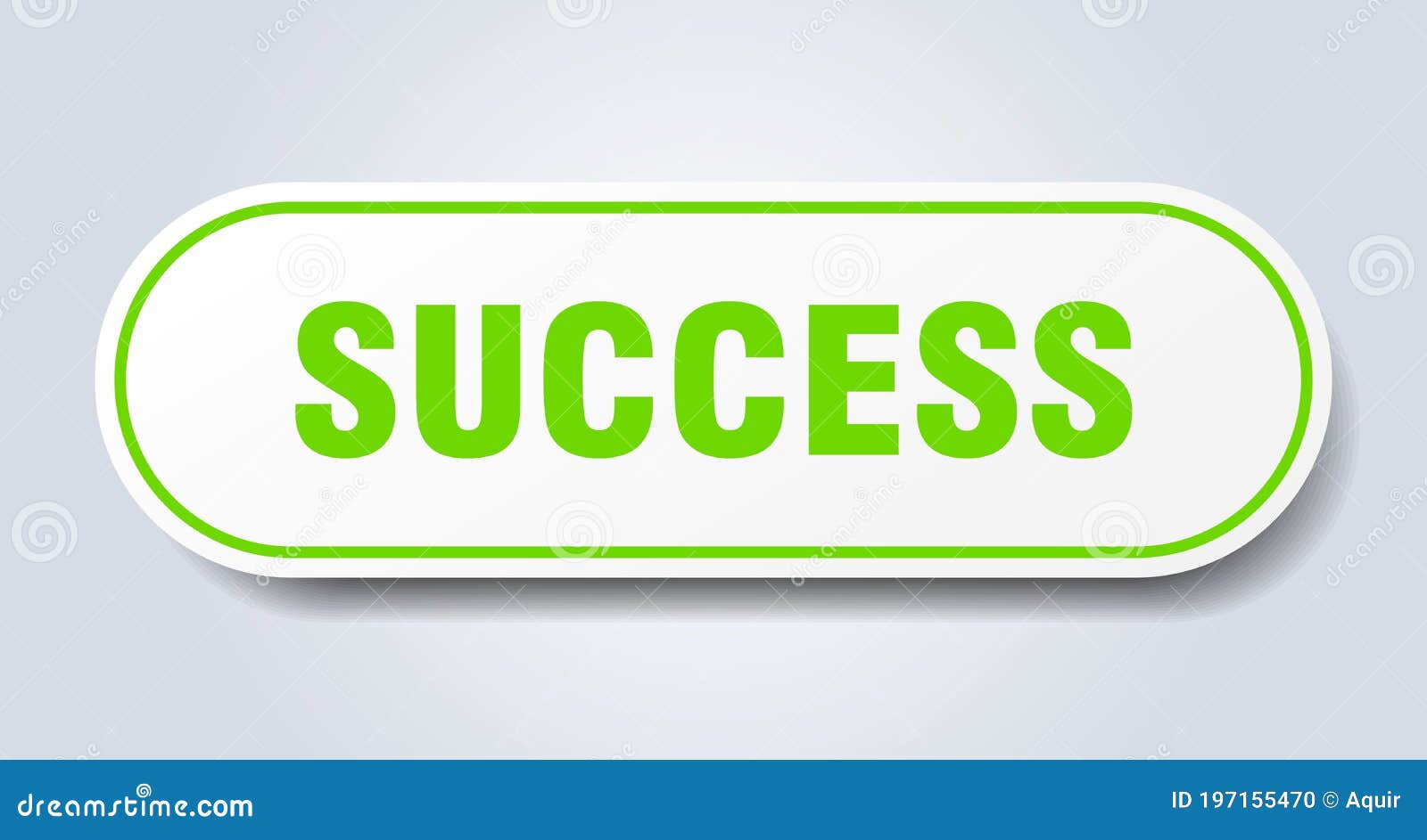 Success sticker. stock vector. Illustration of label - 197155470