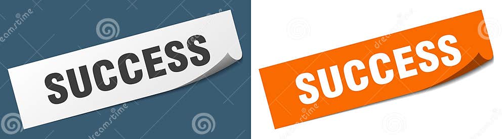 Success Sticker. Success Sign Set Stock Vector - Illustration of page ...