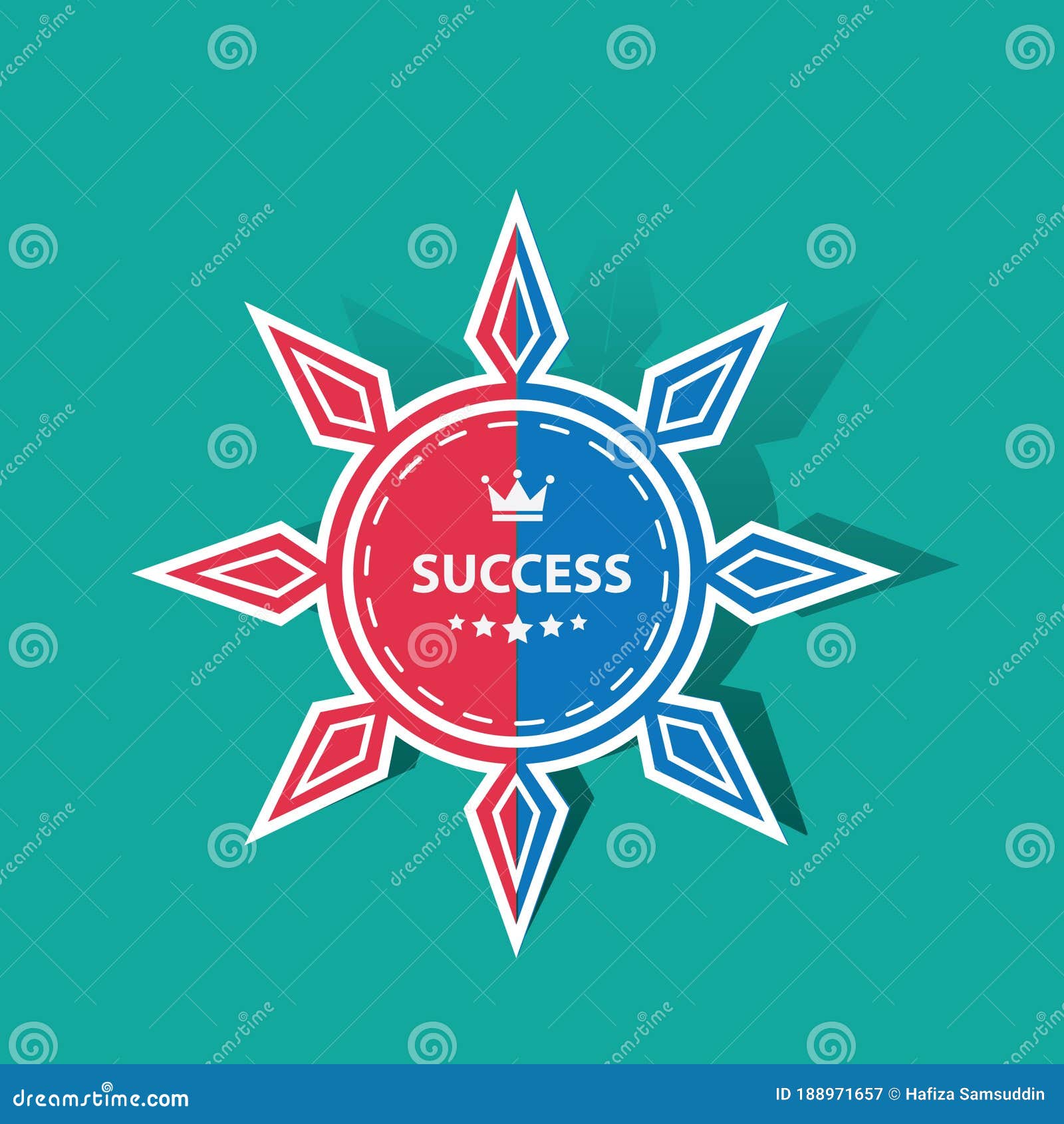 Success Sticker. Vector Illustration Decorative Design Stock Vector ...
