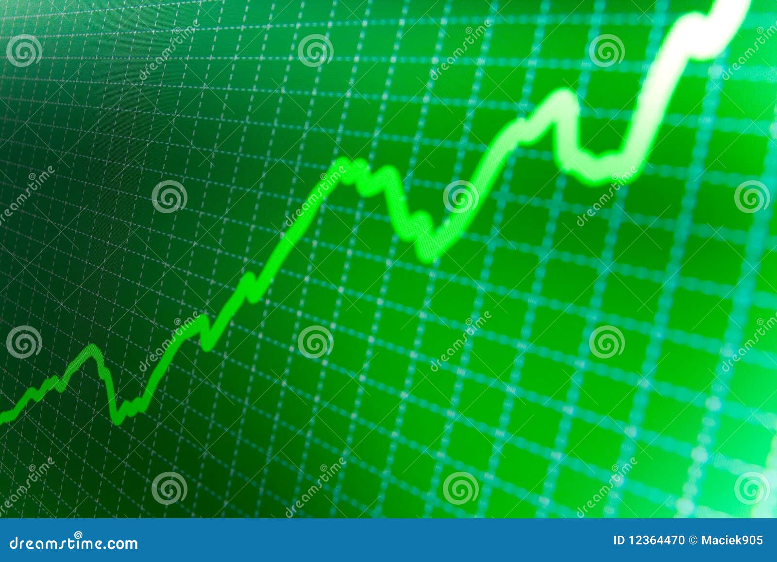SUCCESS. Stock Market Graphs on the Screen Stock Illustration ...