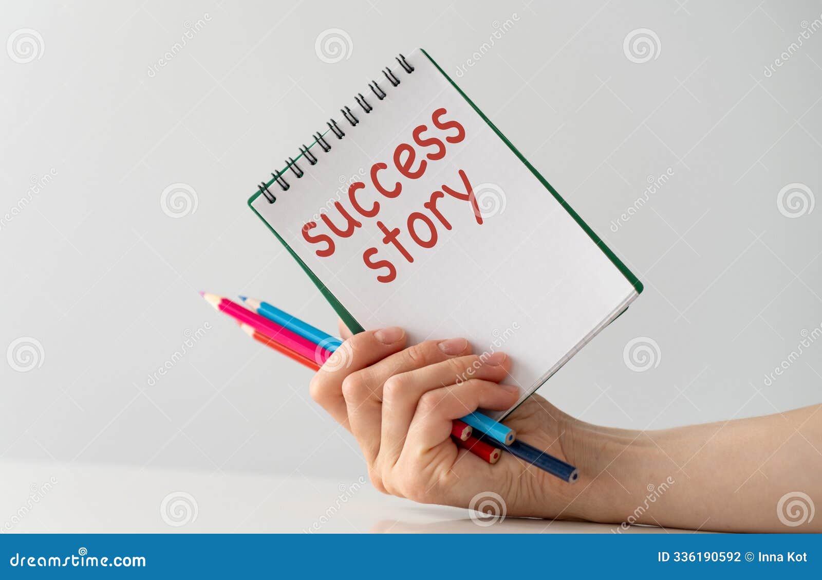 Success Story Text on Blank Business Card in Hand. Stock Photo - Image ...