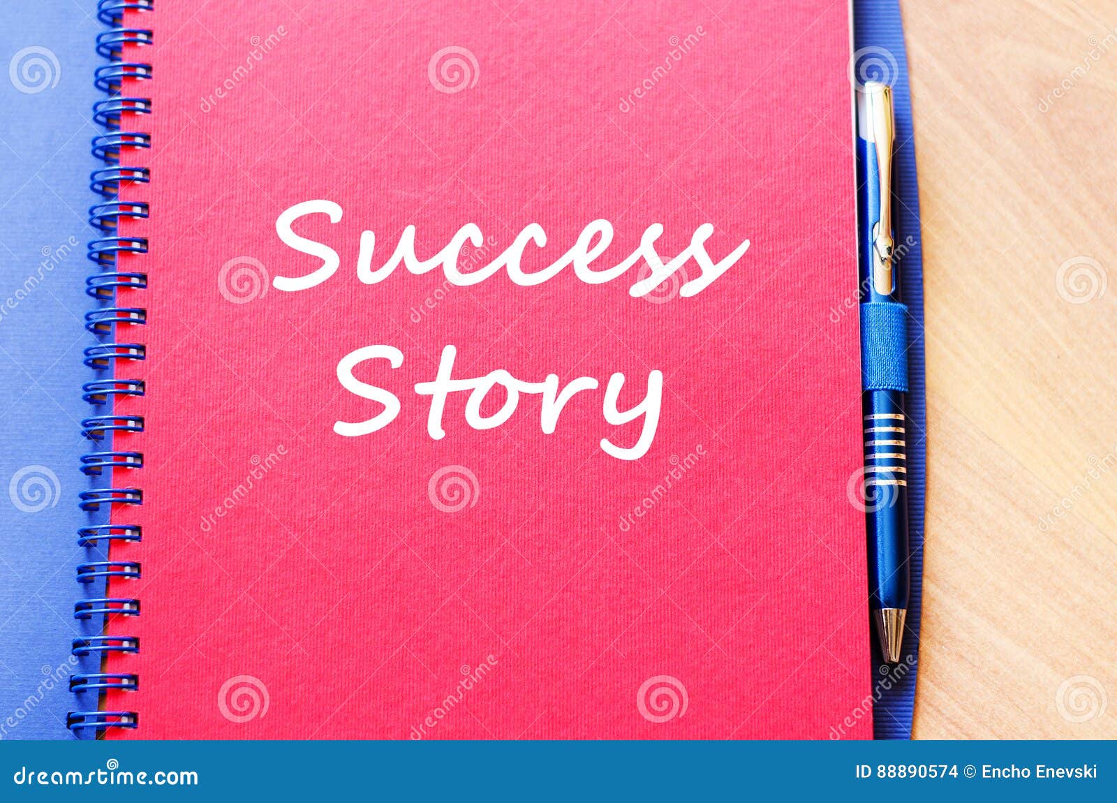 Success Story Write on Notebook Stock Photo - Image of quotes ...