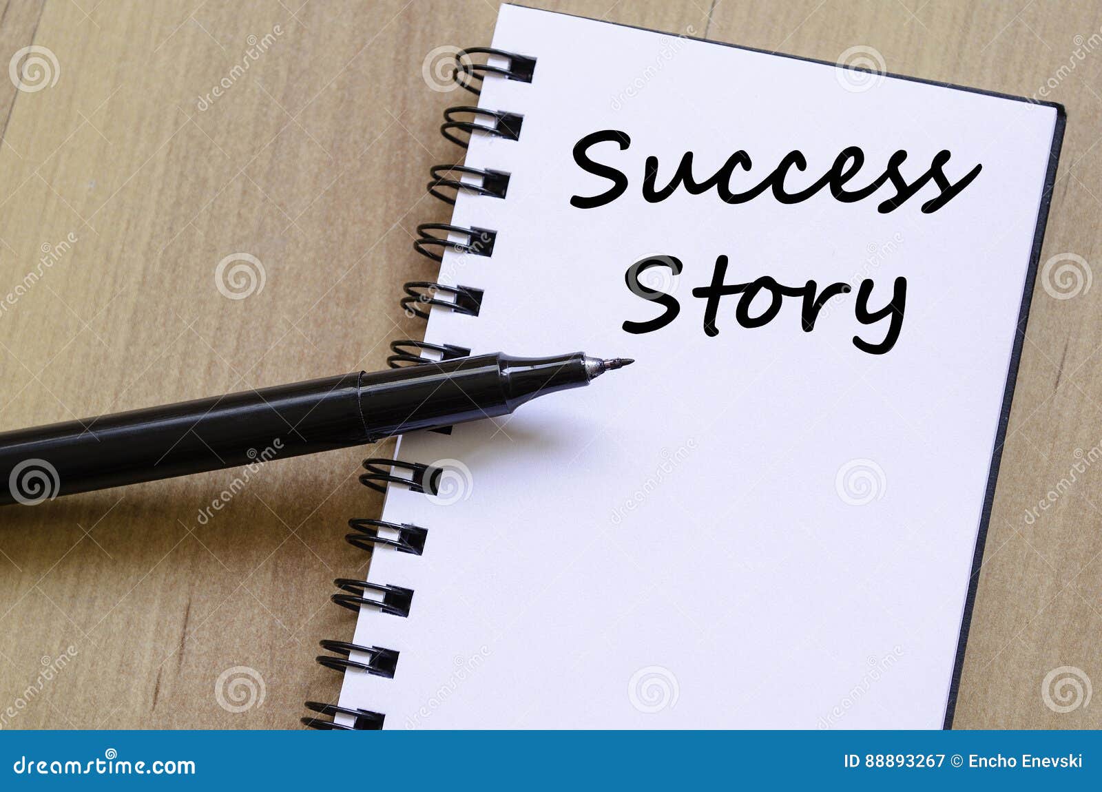 Success Story Write on Notebook Stock Image - Image of career, personal ...