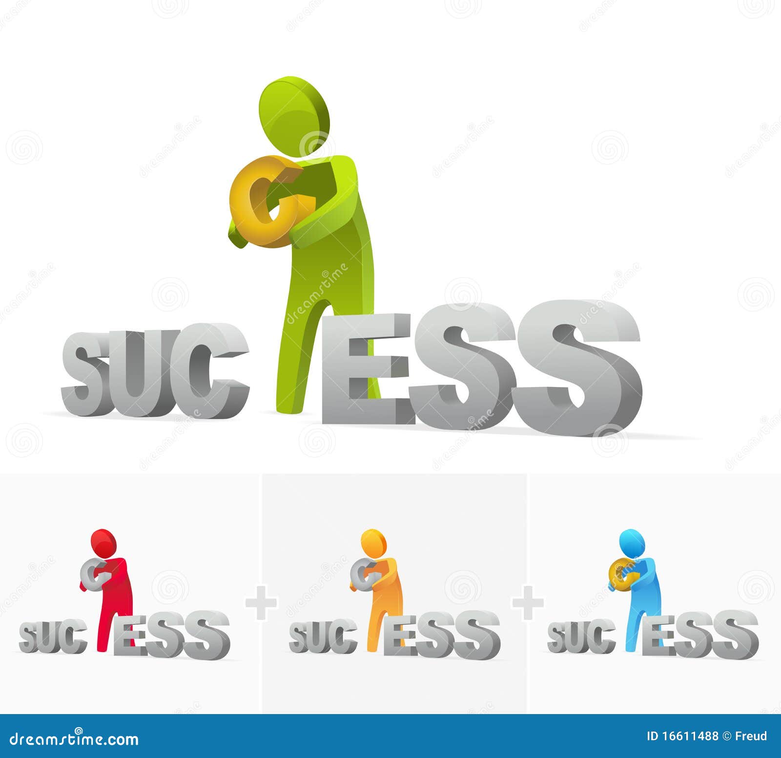 Success 3d Stick Figure Stock Illustrations – 375 Success 3d Stick ...