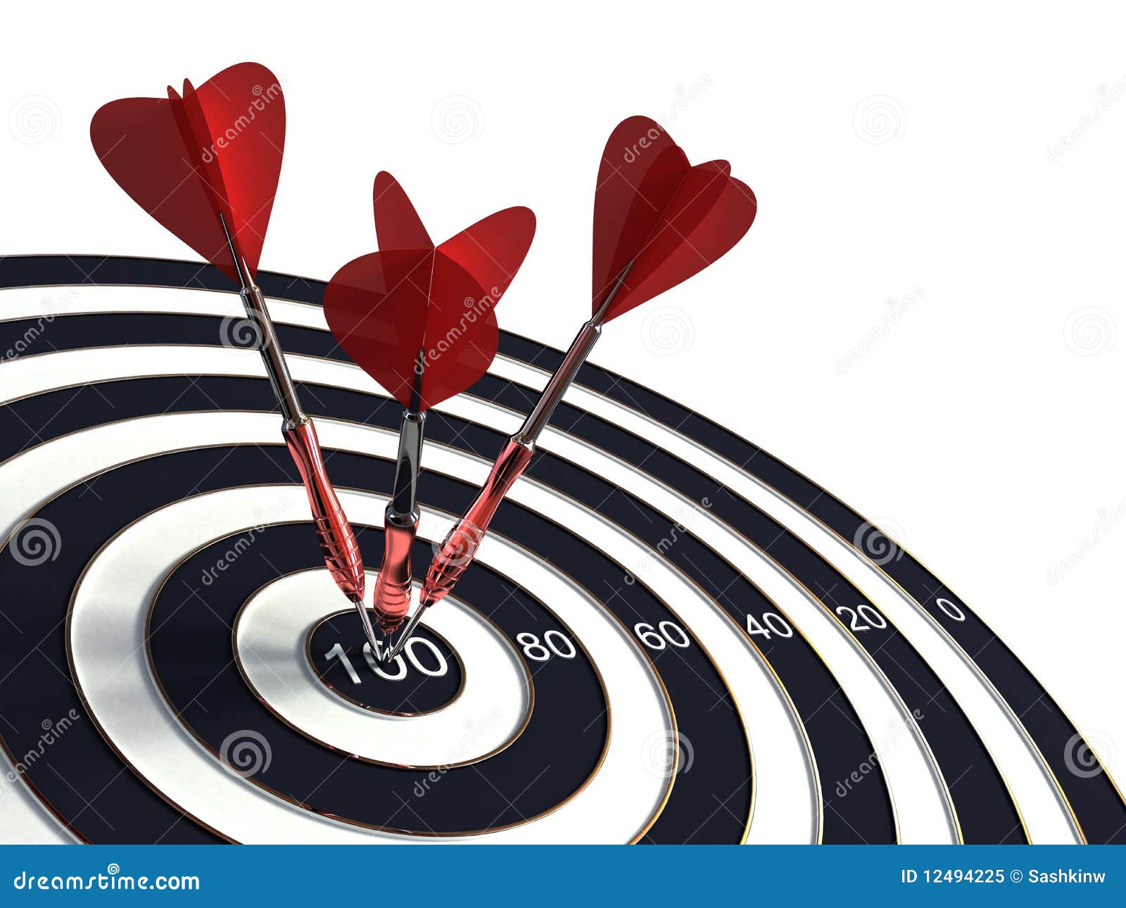 Success target stock illustration. Illustration of decision - 12494225