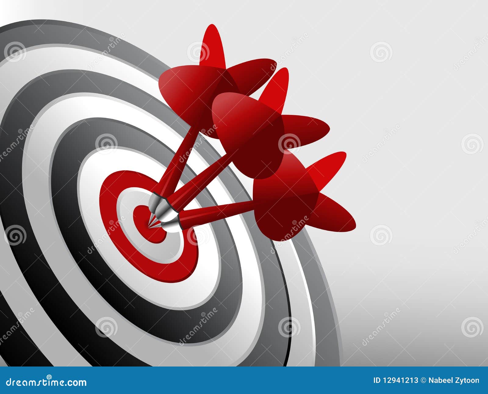 Success Target stock vector. Illustration of direct, objective - 12941213