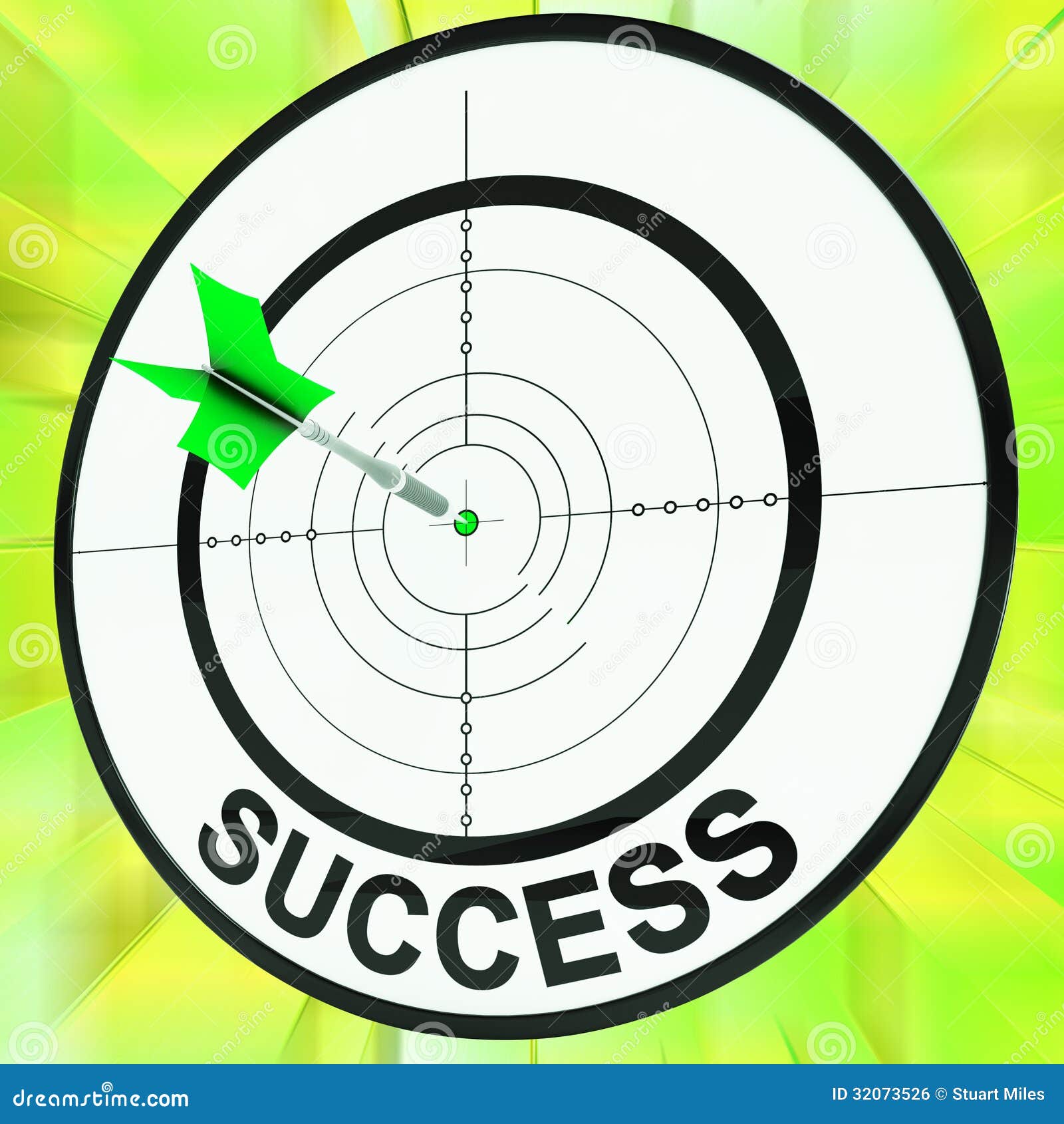 Success Target Shows Development Ideas and Vision Stock Illustration ...