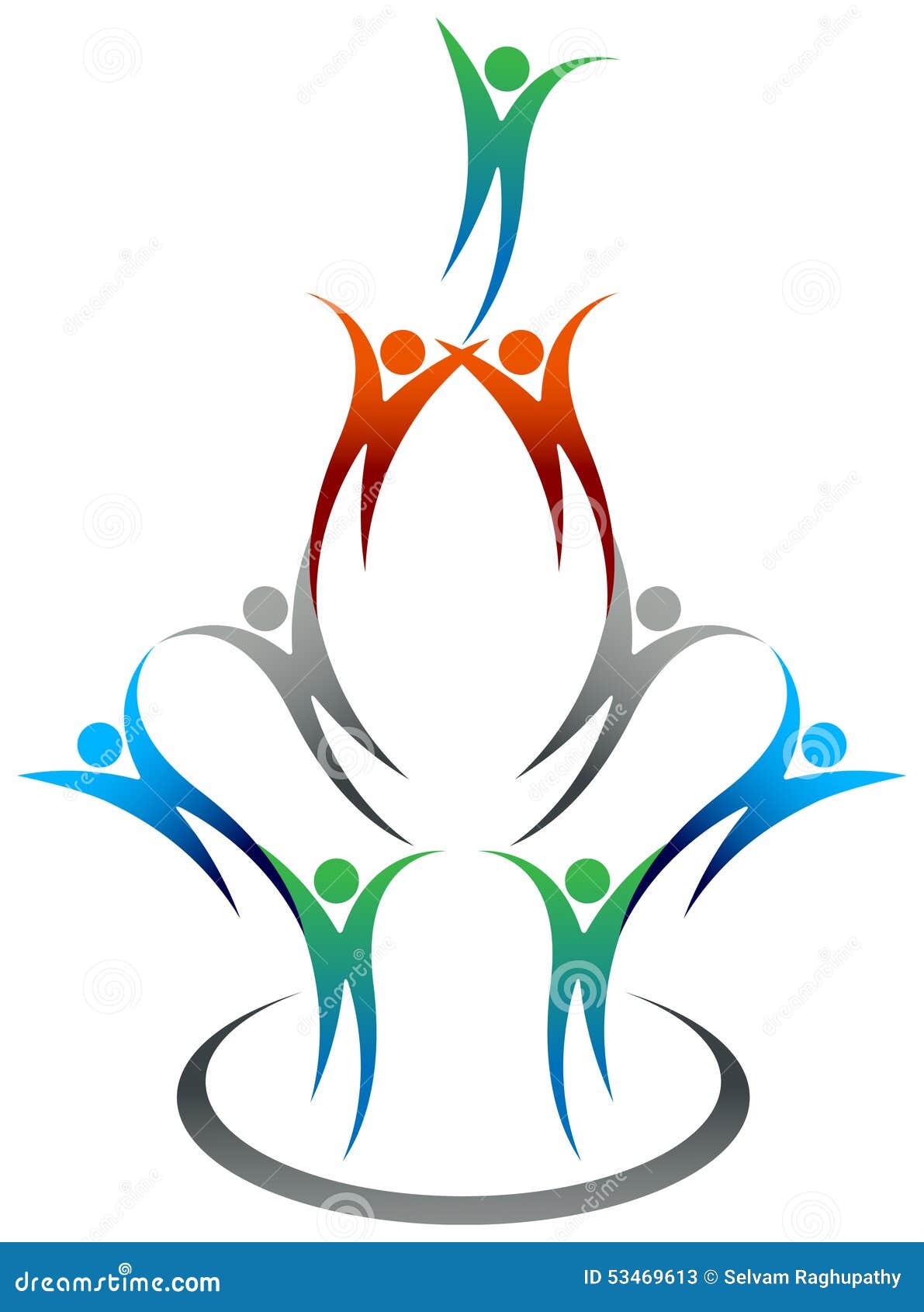 Success team stock vector. Illustration of celebration - 53469613