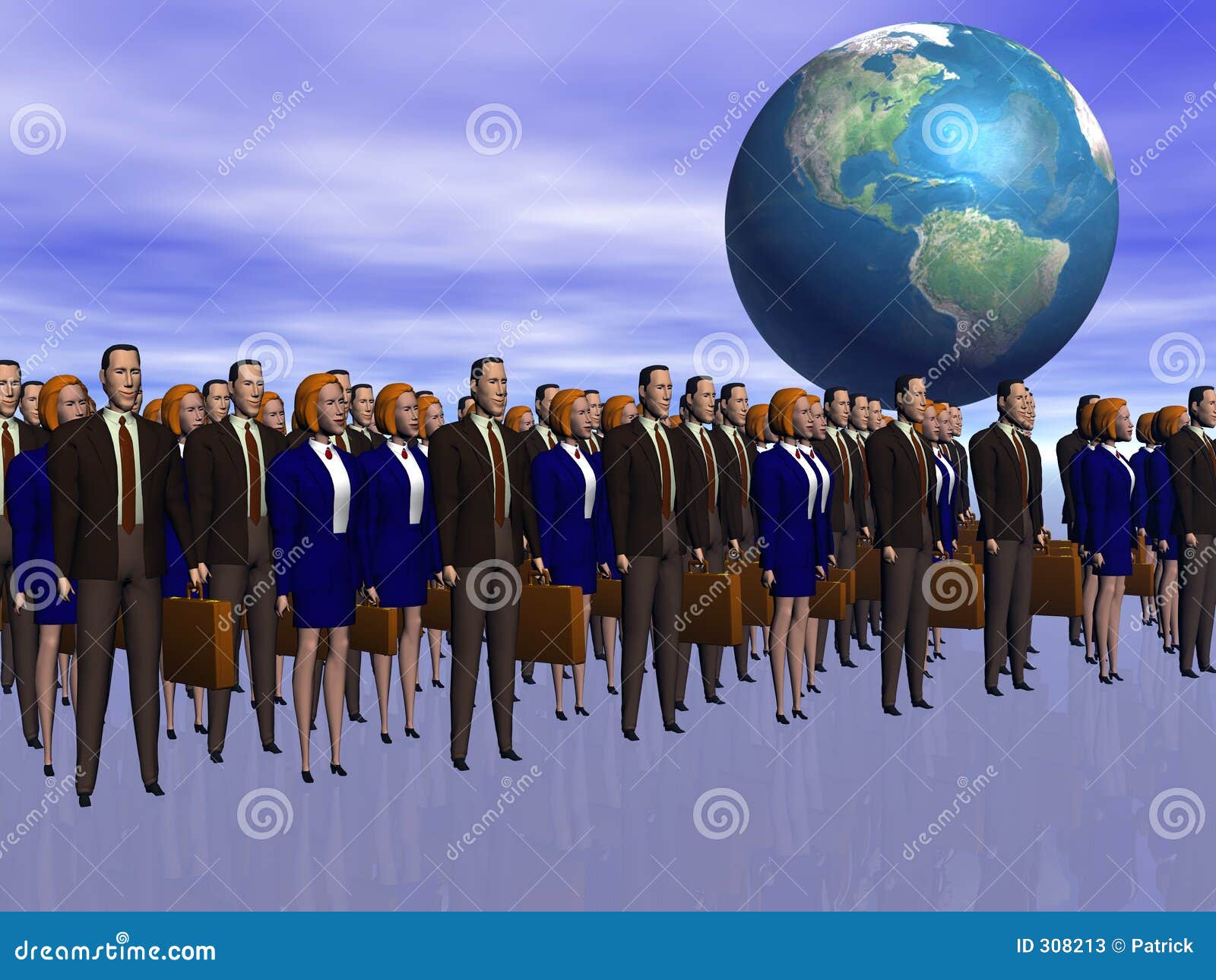 The Success Team for World Wide Business. Stock Illustration ...