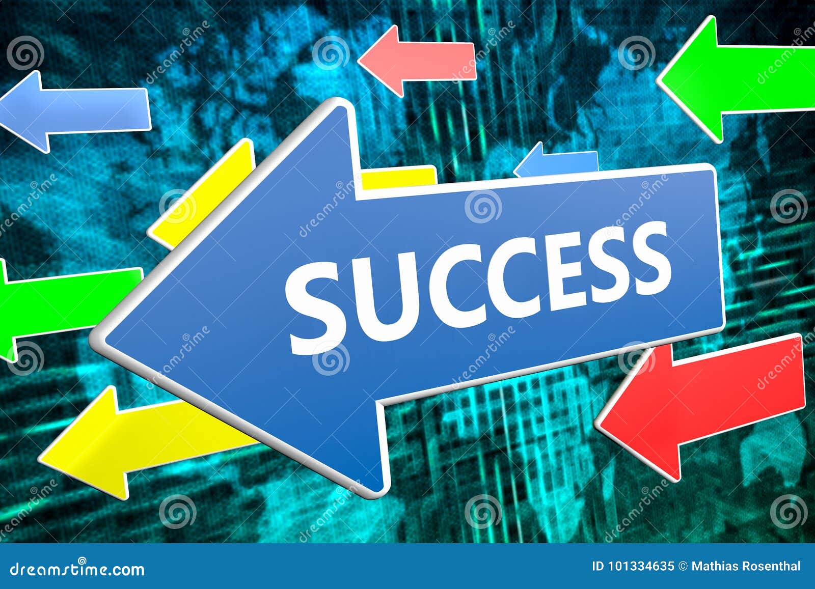 Success text concept stock illustration. Illustration of direction ...