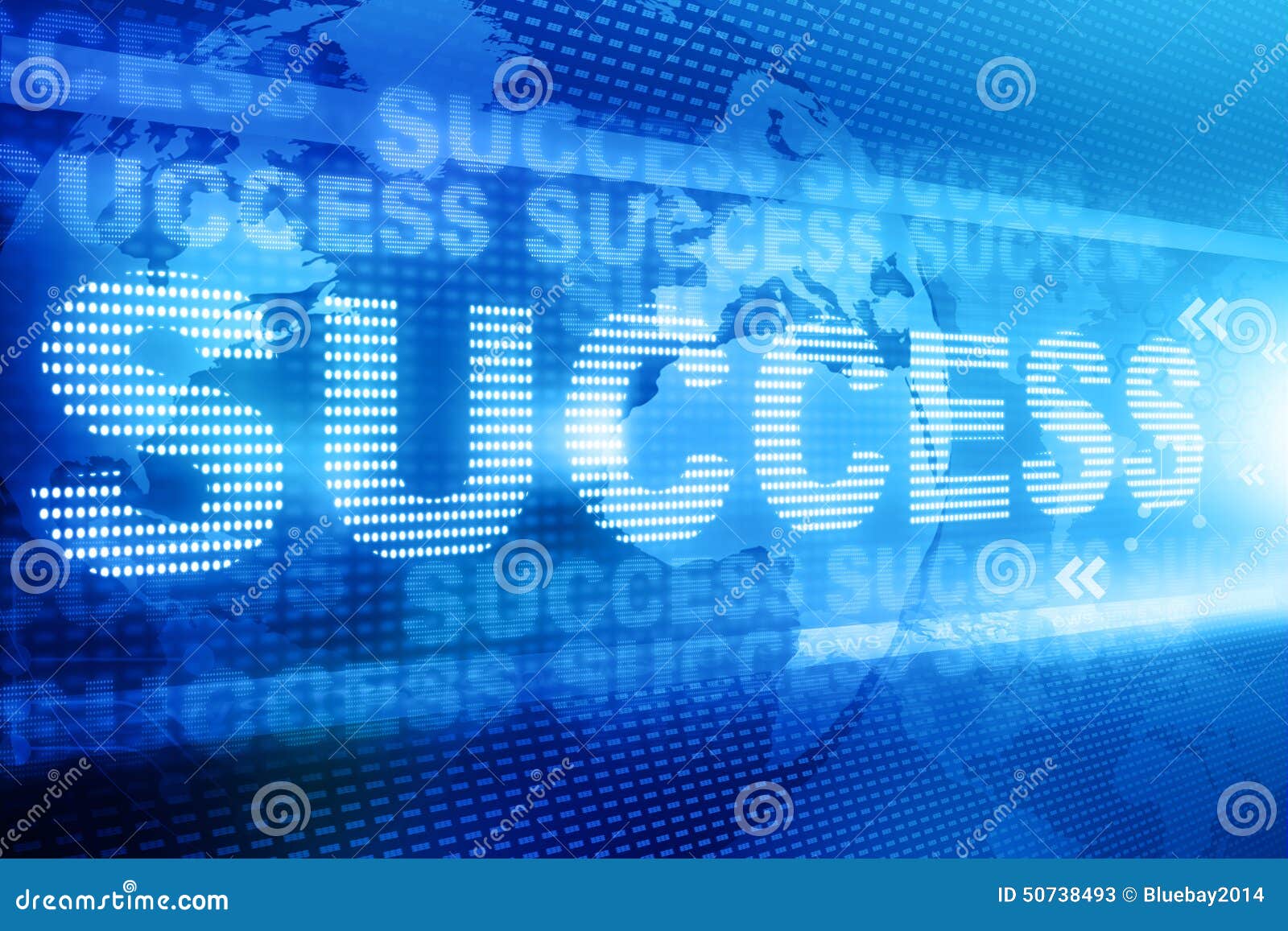 Success text stock illustration. Illustration of achieved - 50738493