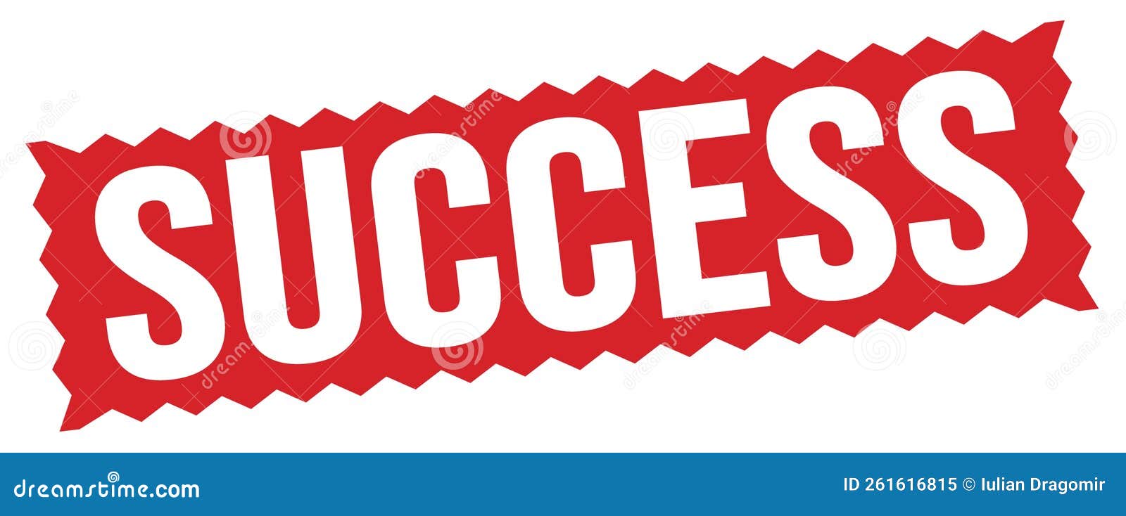 SUCCESS Text Written on Red Stamp Sign Stock Illustration ...