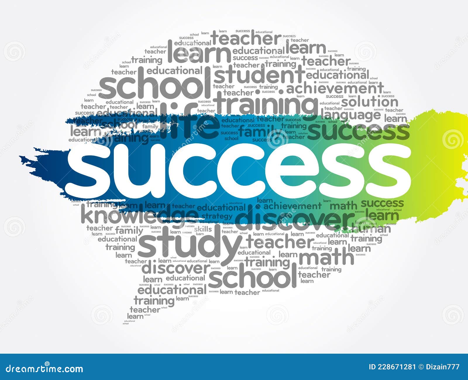 Success Think Bubble Word Cloud, Business Concept Stock Illustration ...