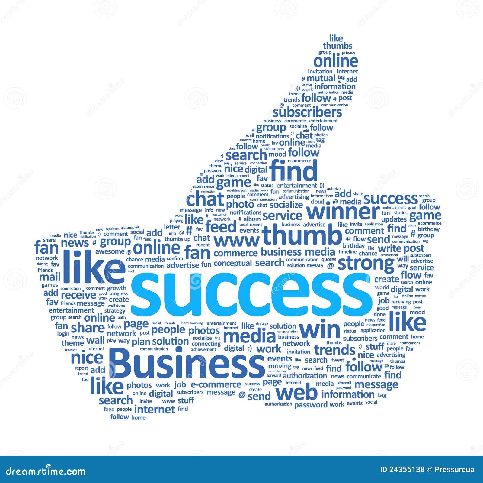 Success Thumb Up Sign Isolated Stock Illustration - Illustration of ...