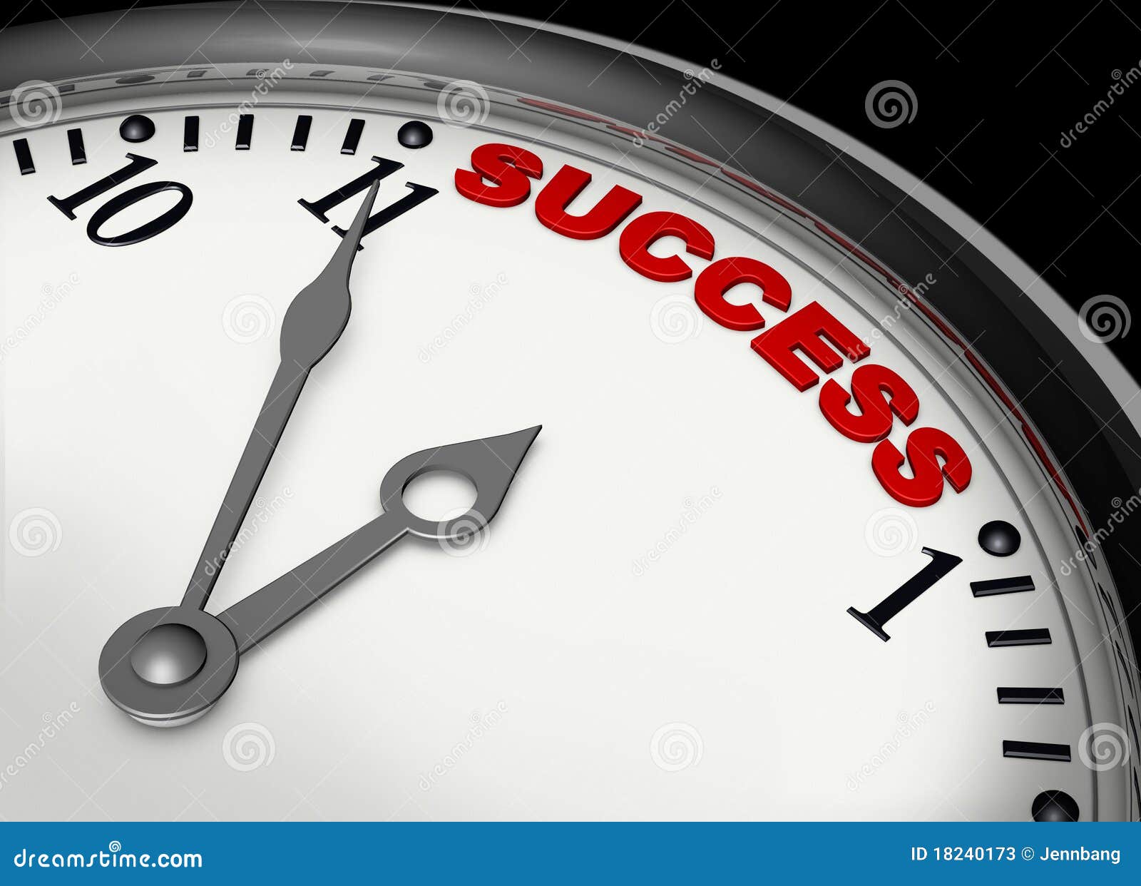Success in time stock illustration. Illustration of business - 18240173