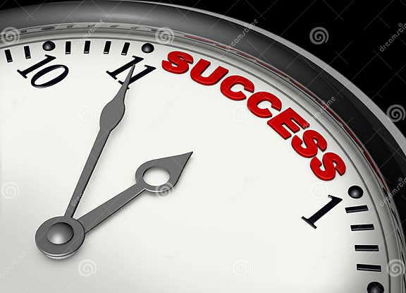 Success in time stock illustration. Illustration of business - 18240173