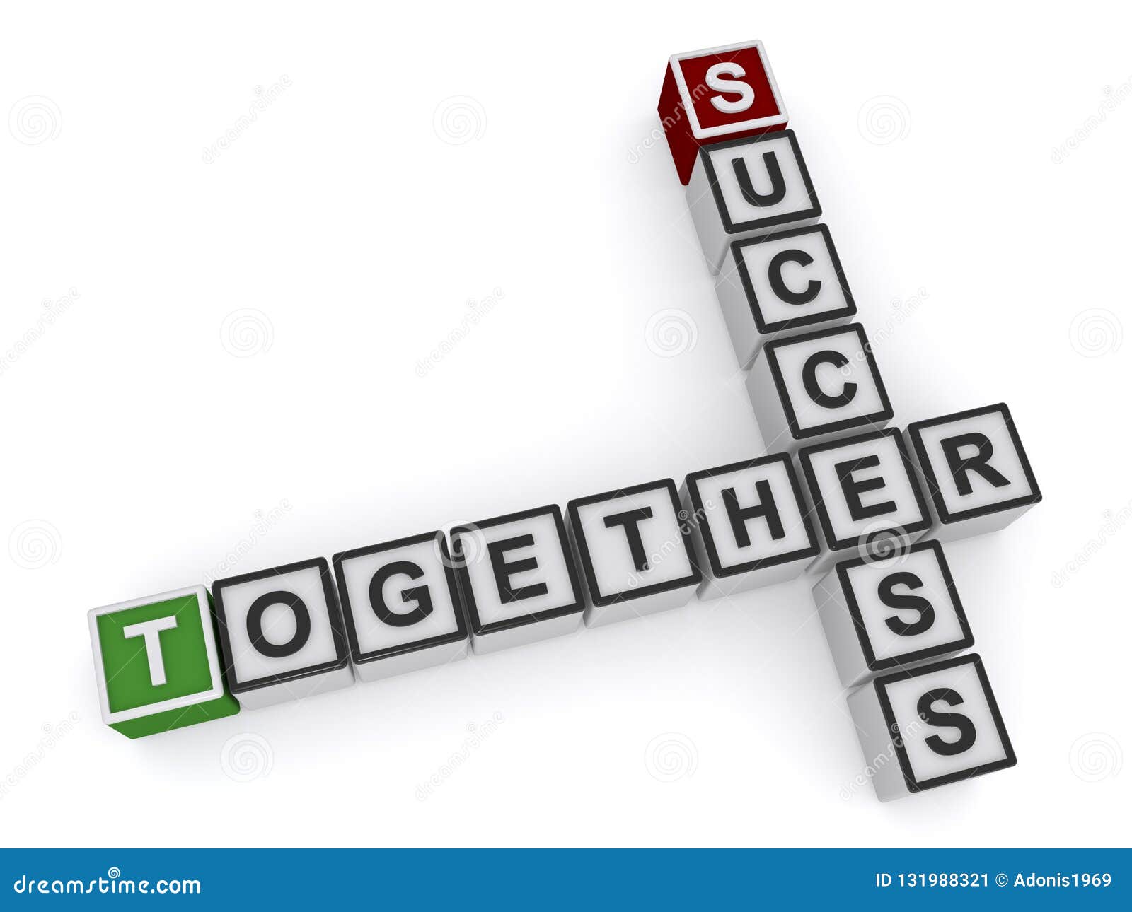 Success together heading stock illustration. Illustration of green ...