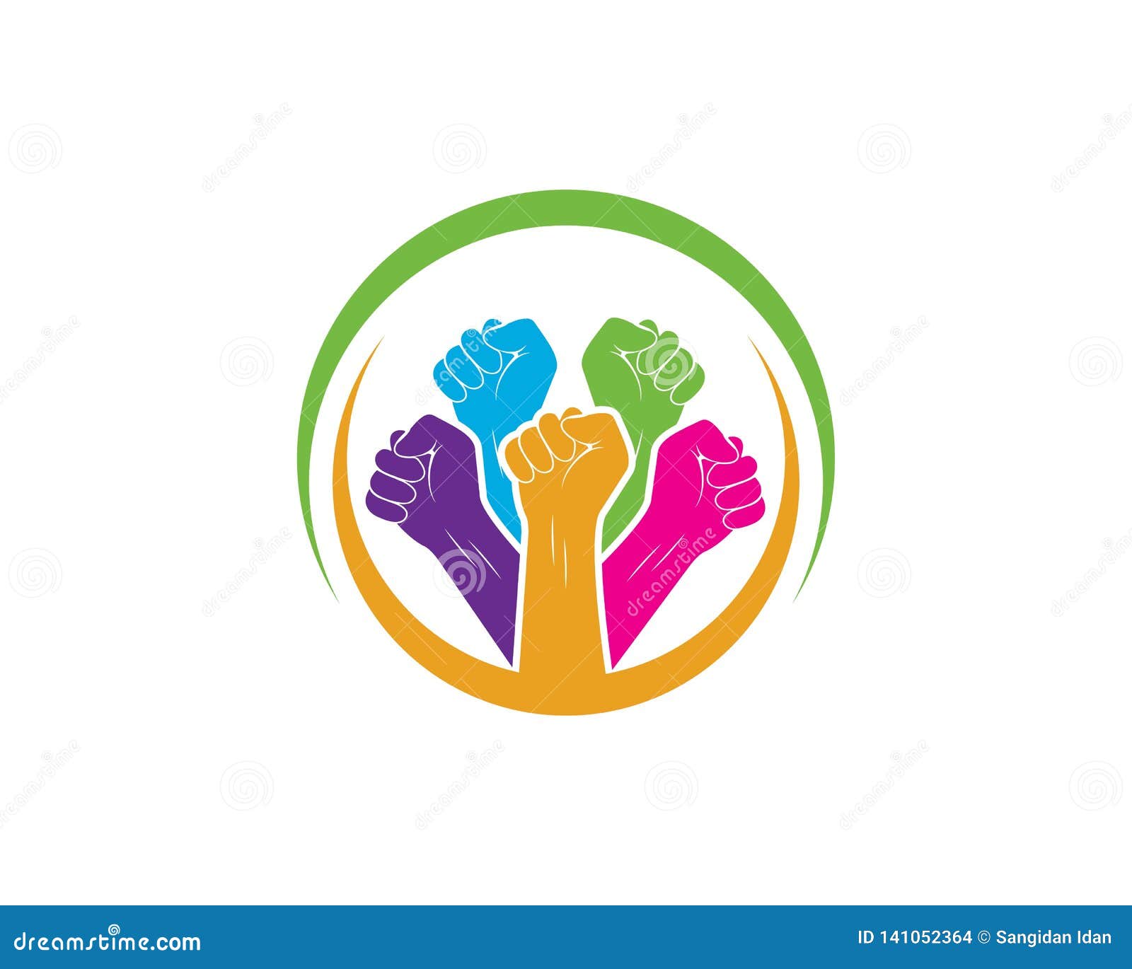 Success,togetherness Hand Icon Logo Vector Stock Vector - Illustration ...