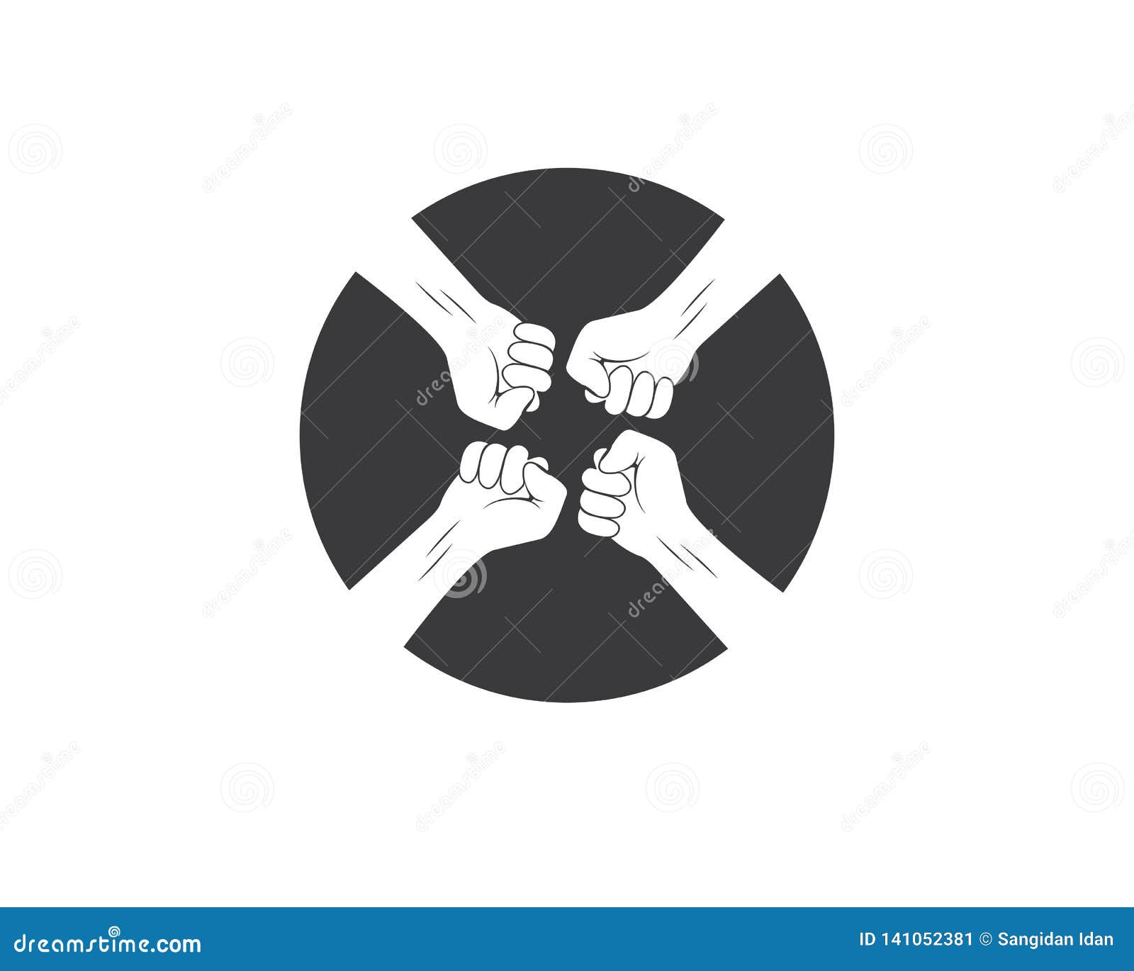 Success,togetherness Hand Icon Logo Vector Stock Vector - Illustration ...