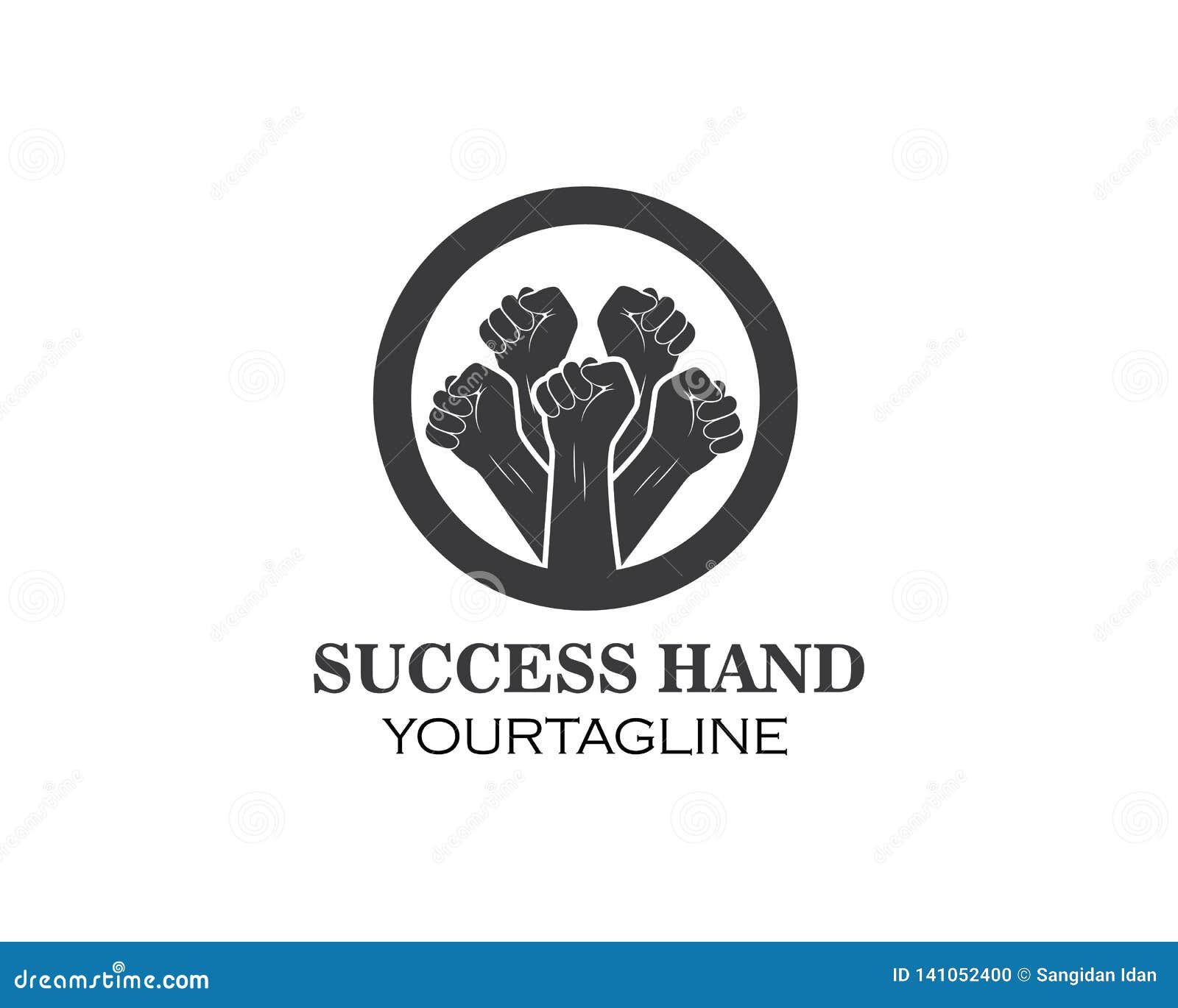 Success,togetherness Hand Icon Logo Vector Stock Vector - Illustration ...