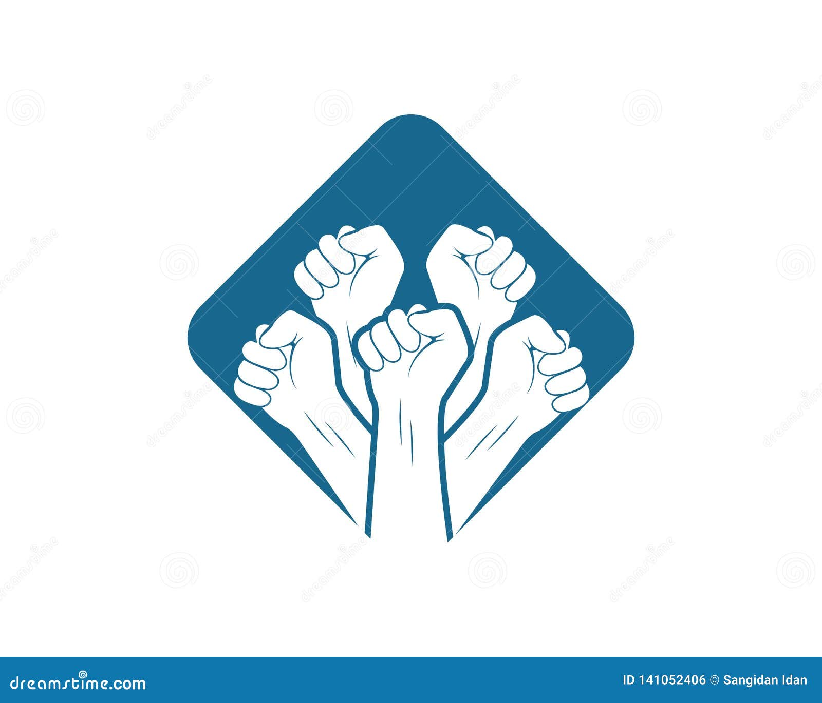 Success,togetherness Hand Icon Logo Vector Stock Vector - Illustration ...