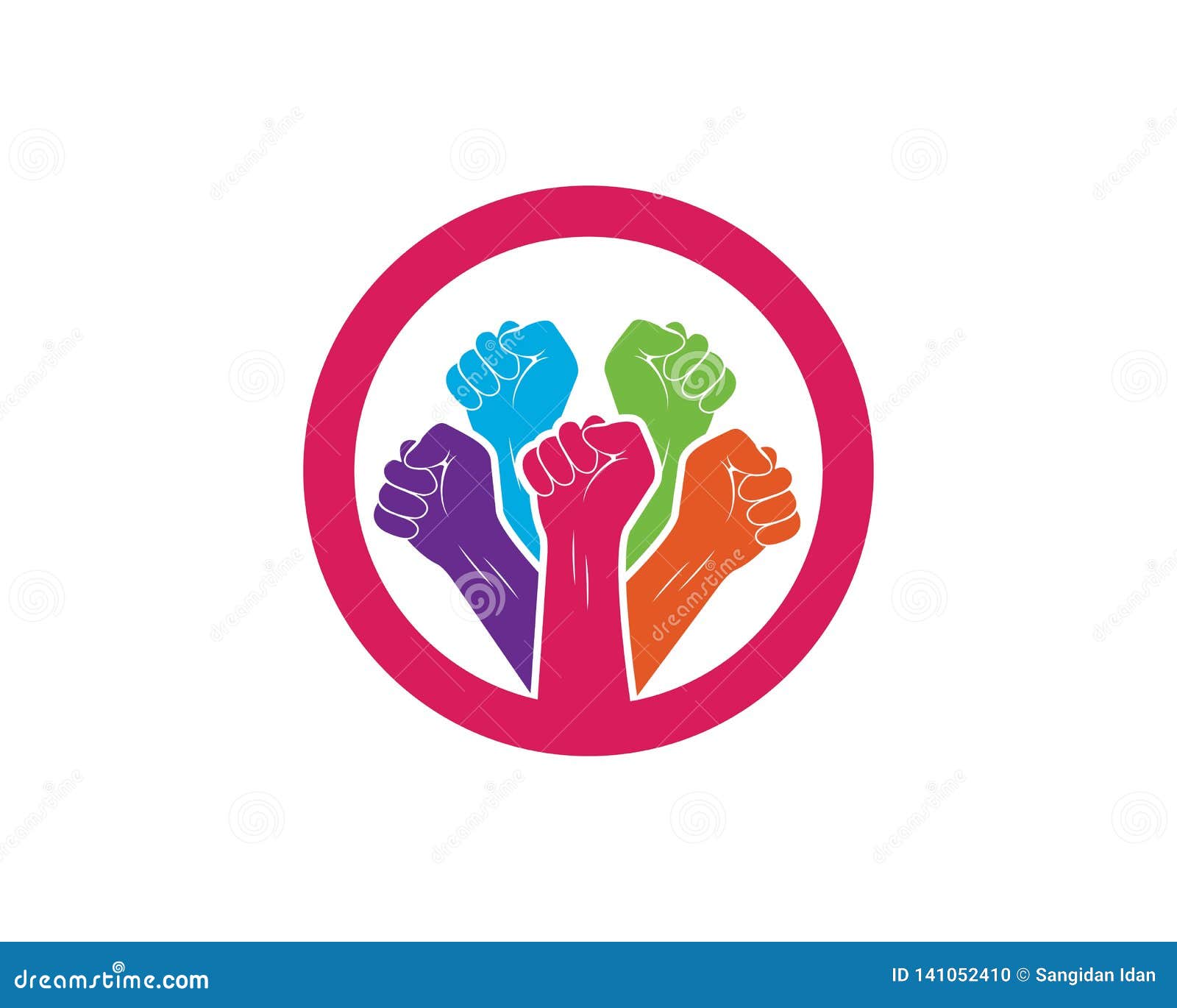 Success,togetherness Hand Icon Logo Vector Stock Vector - Illustration ...
