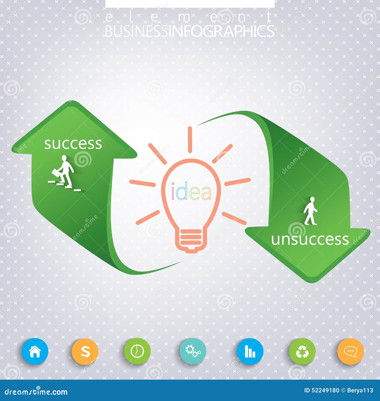 Success And Unsuccess Modern Template Infographic . Can Be Used For ...