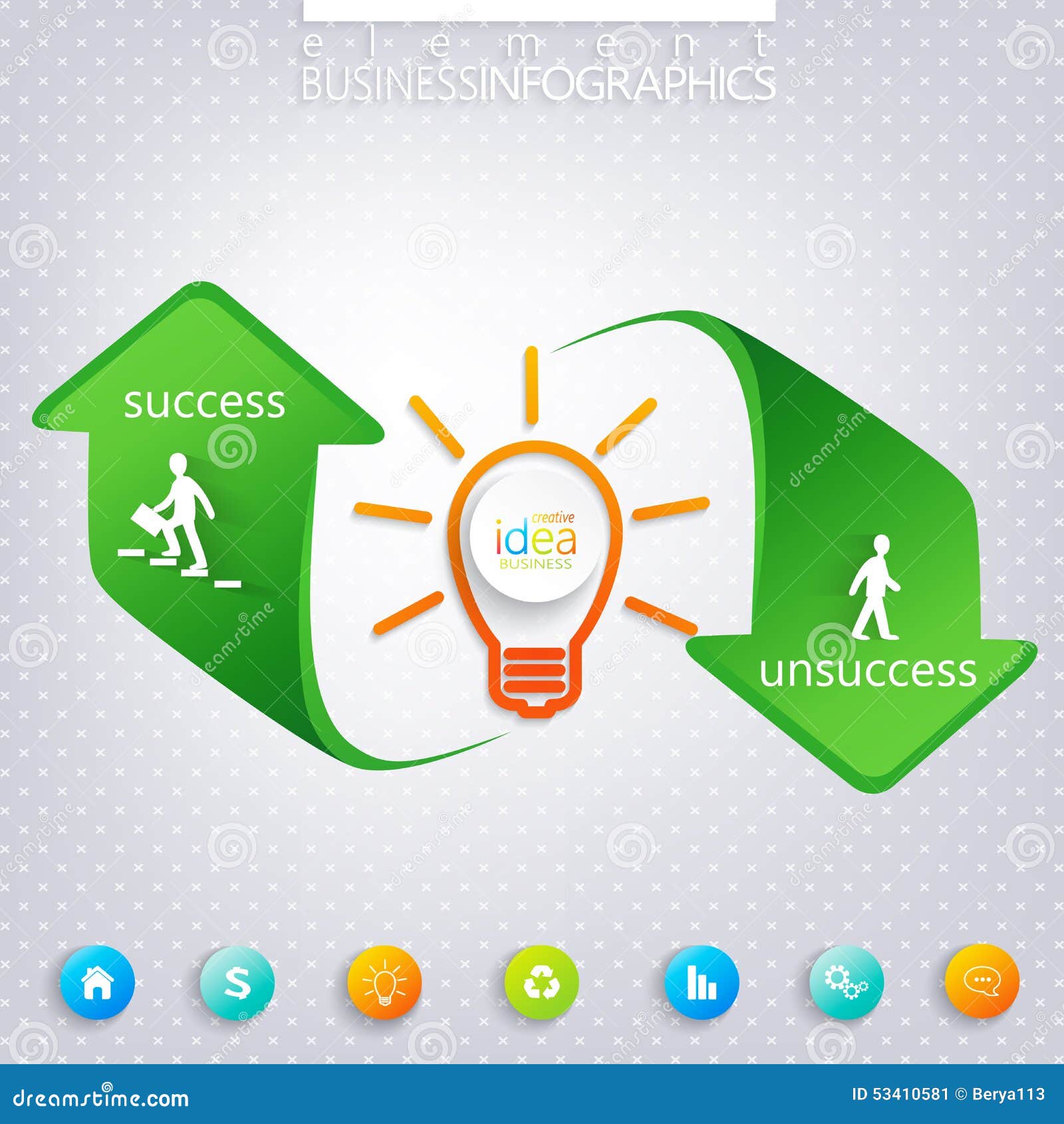 Success And Unsuccess Modern Template Infographic . Can Be Used For ...
