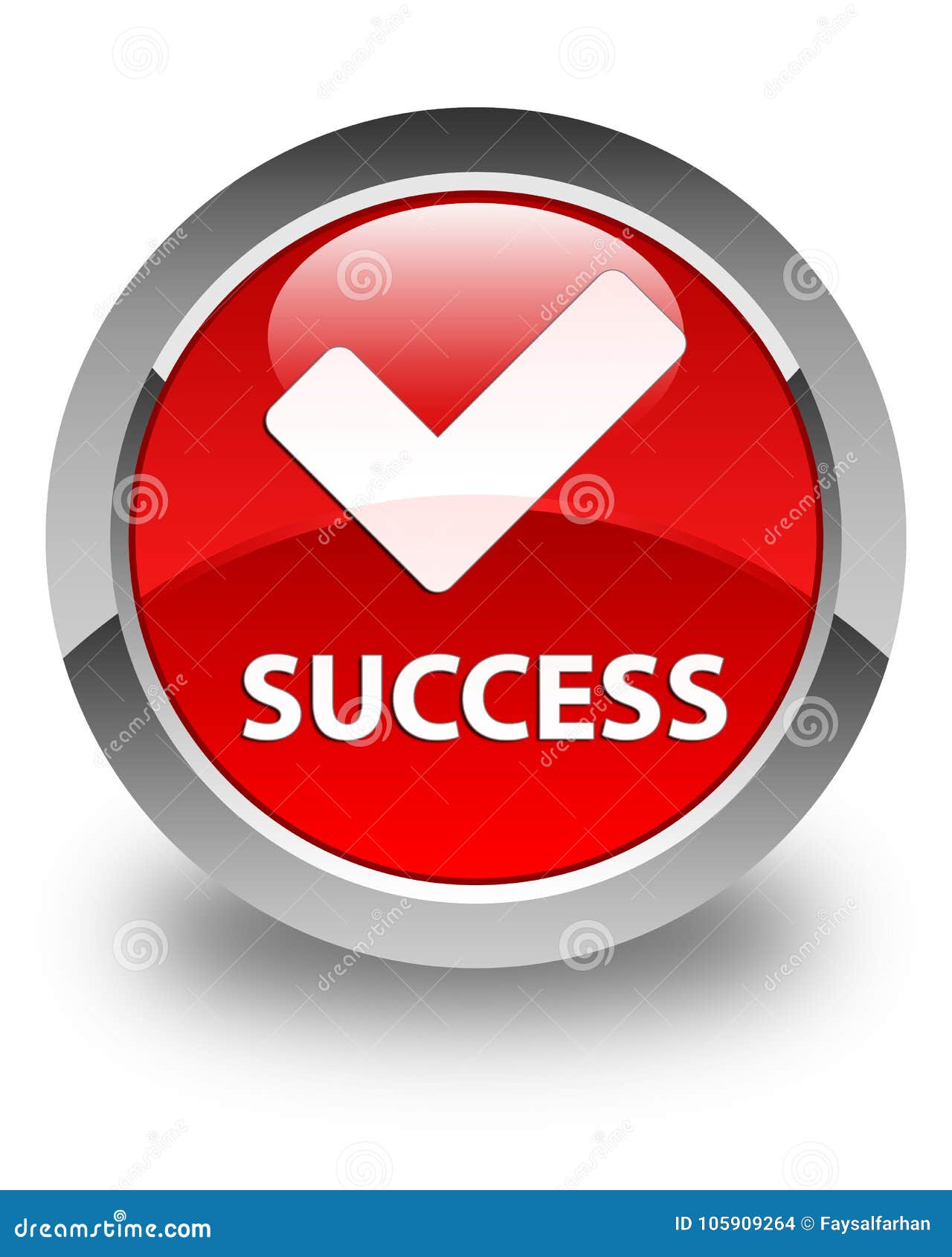 Success (validate Icon) Glossy Red Round Button Stock Illustration ... Success (validate Icon) Glossy Red Round Button Stock Illustration ...