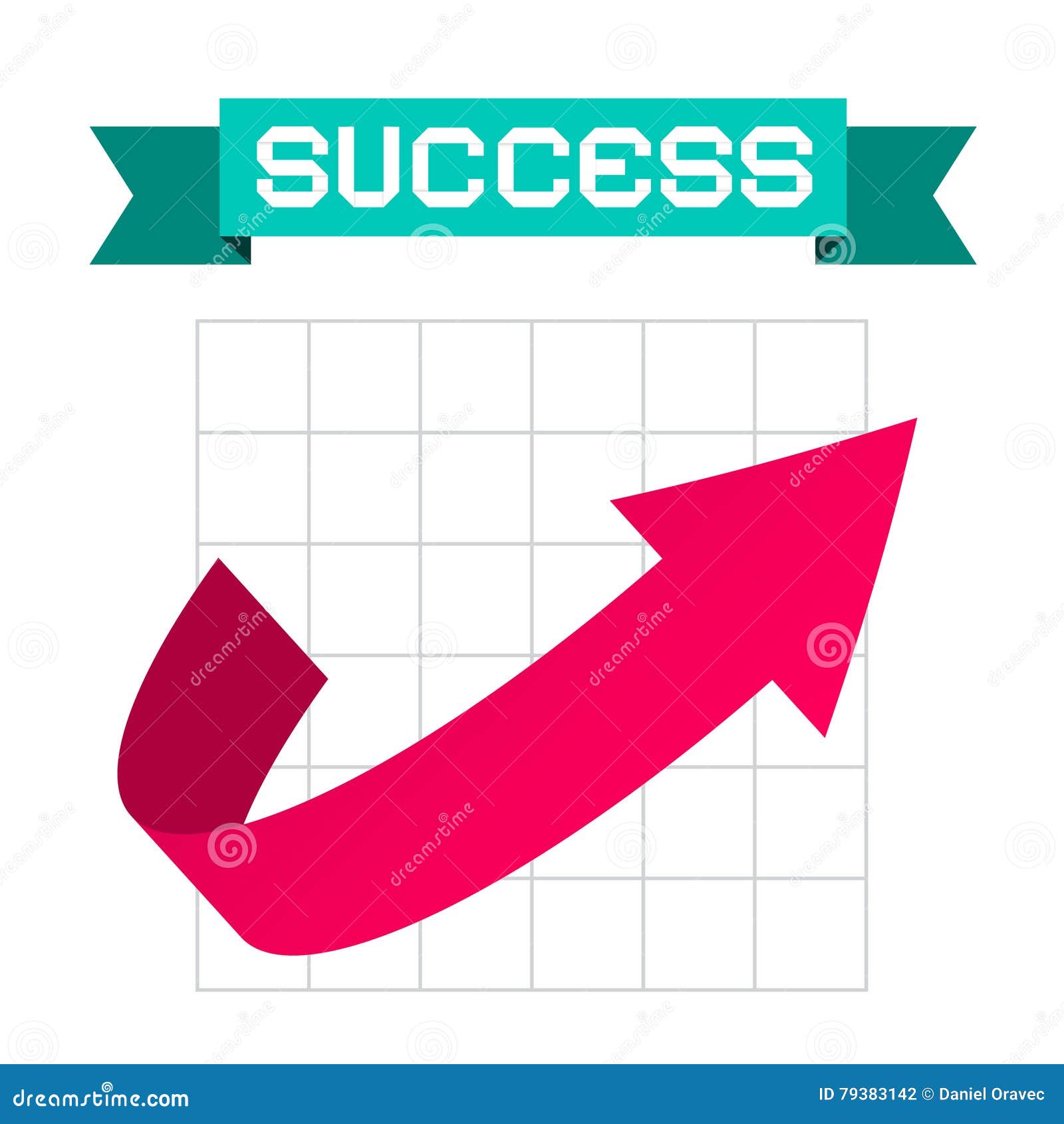 Success. Vector Arrow on Graph Stock Vector - Illustration of growth ...