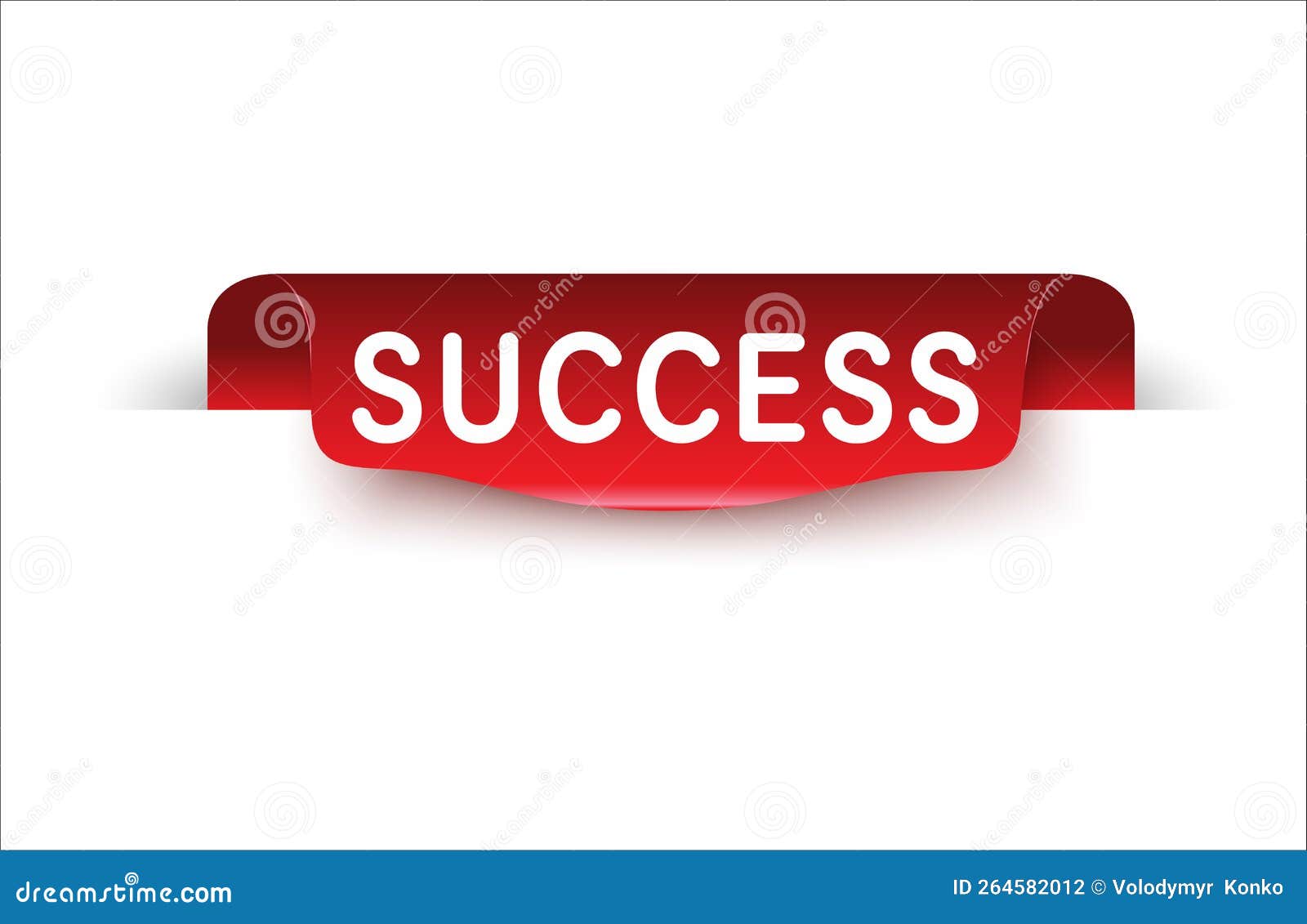 Success Vector Ribbon Design Template Stock Vector - Illustration of ...