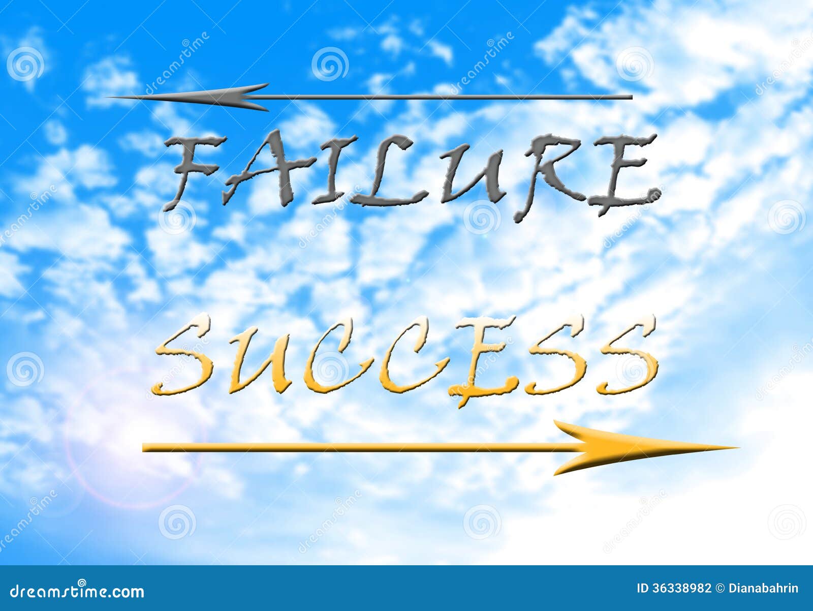 Success versus failure stock illustration. Illustration of black - 36338982
