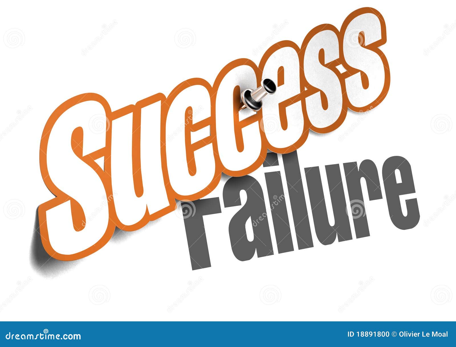 Success Vs Failure Stock Photo - Image: 18891800