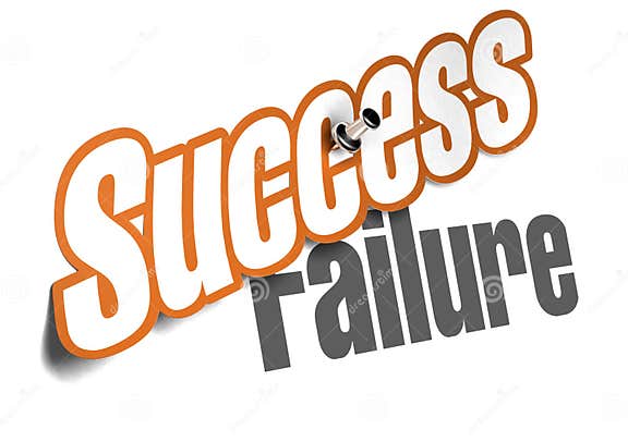 Success vs failure stock illustration. Illustration of background ...