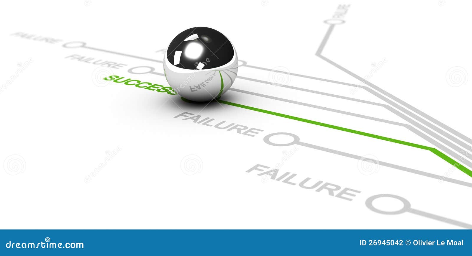Success vs failure stock illustration. Illustration of fail - 26945042
