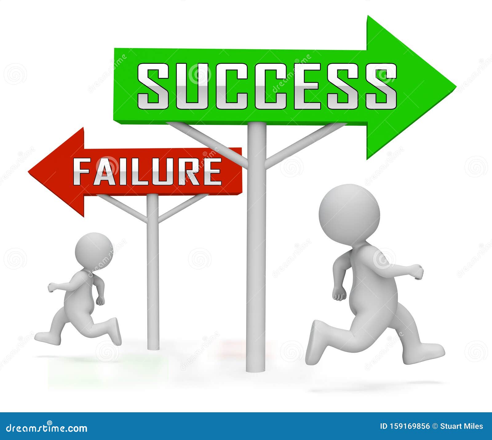 Success Vs Failure Concept Signs Depicts Achievement Versus Problems ...