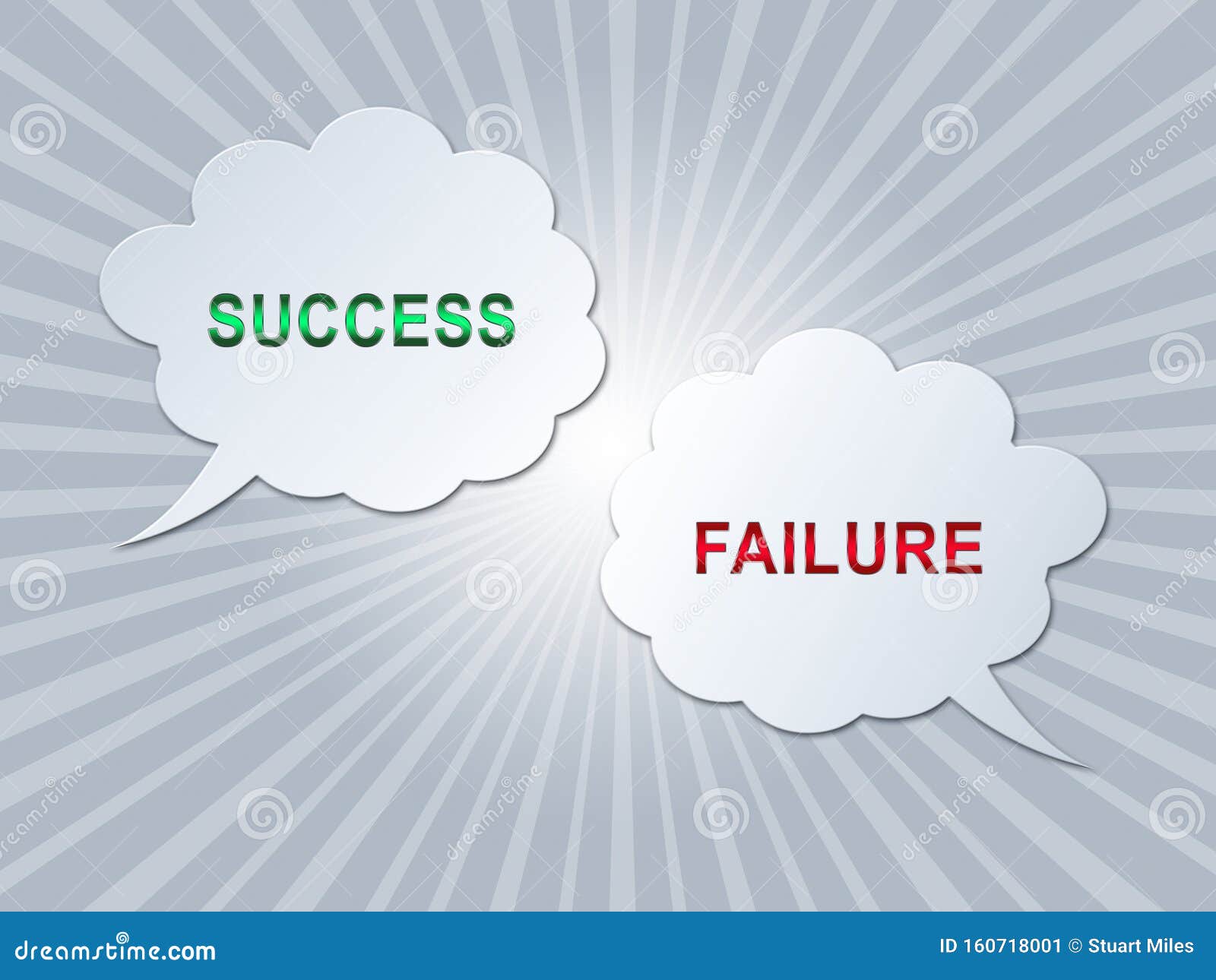 Success Vs Failure Concept Words Depicts Achievement Versus Problems ...