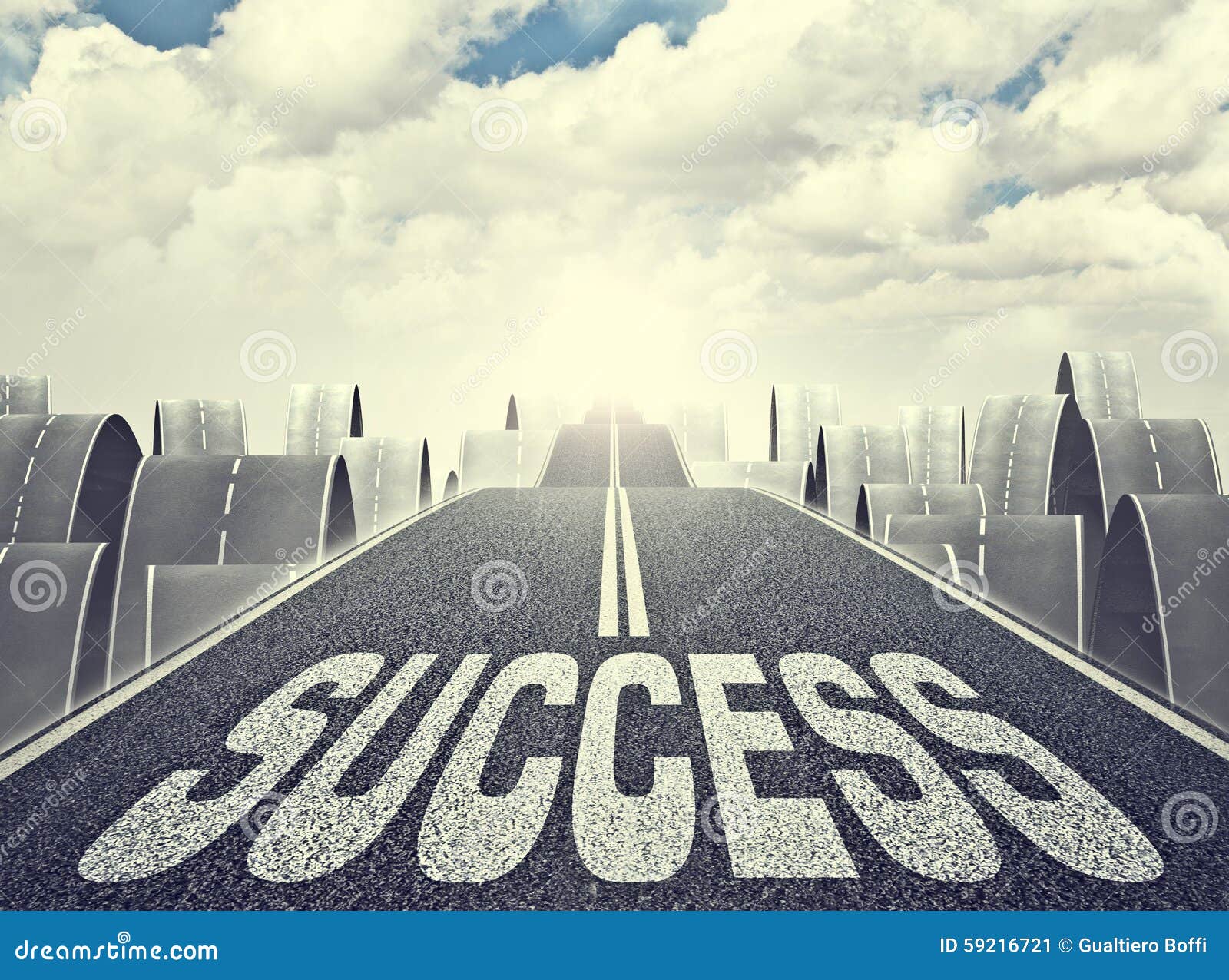 Success way stock illustration. Illustration of life - 59216721