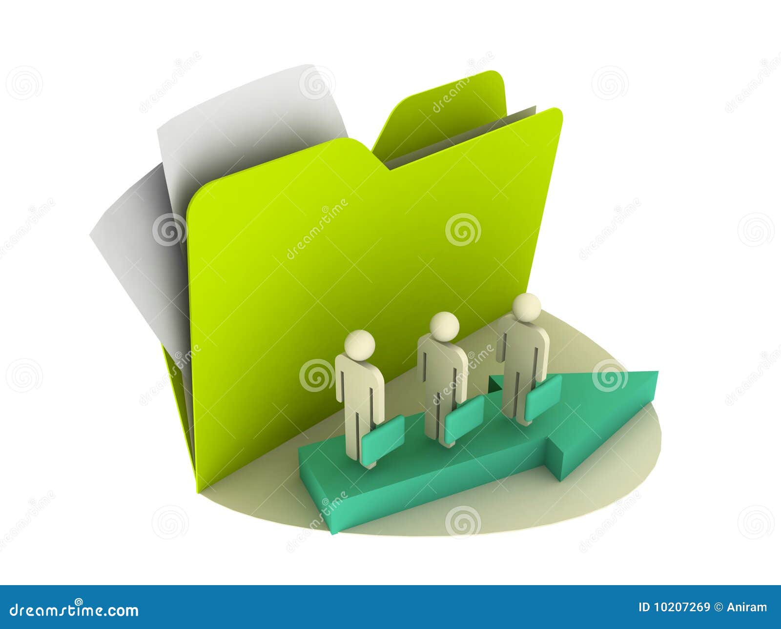 Success way folder stock illustration. Illustration of union - 10207269