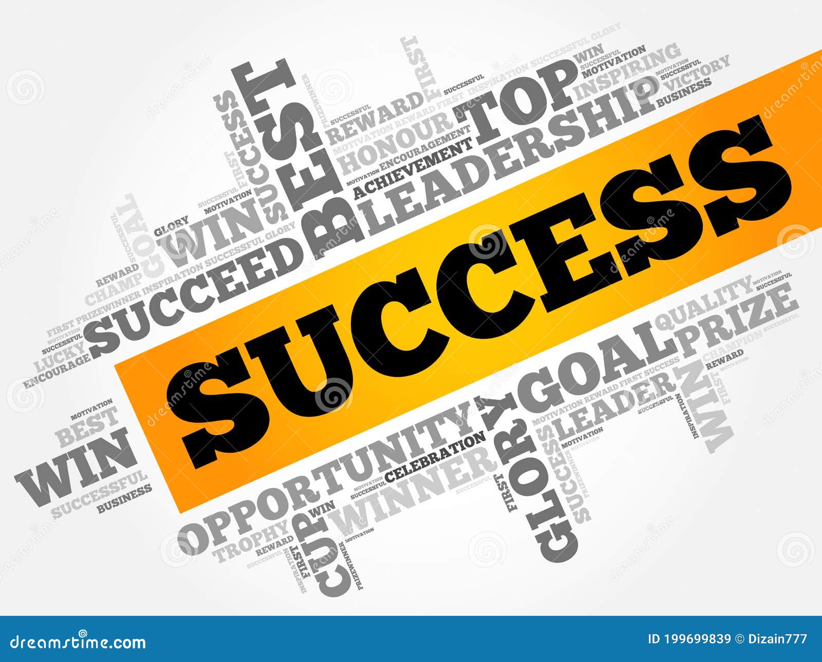 Success word cloud stock illustration. Illustration of completion ...