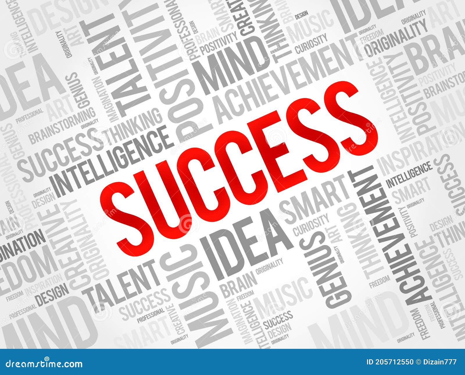 Success word cloud stock illustration. Illustration of future - 205712550