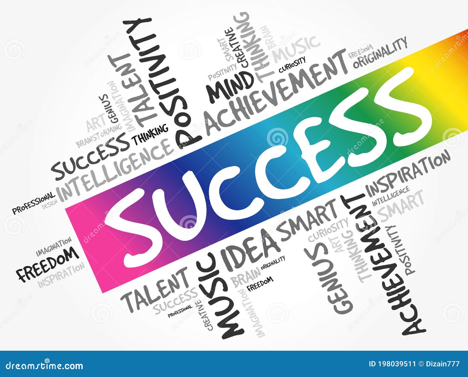Success word cloud concept stock illustration. Illustration of develop ...