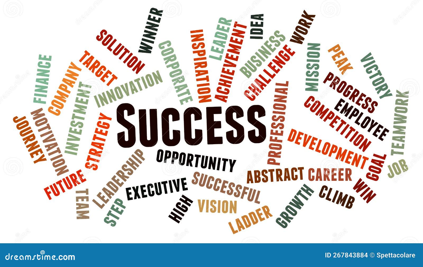 Success word cloud concept stock illustration. Illustration of ...