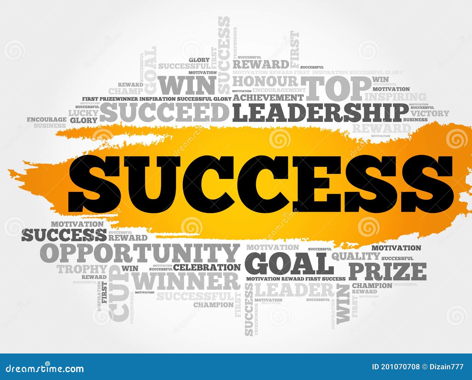 Success word cloud stock illustration. Illustration of objective ...