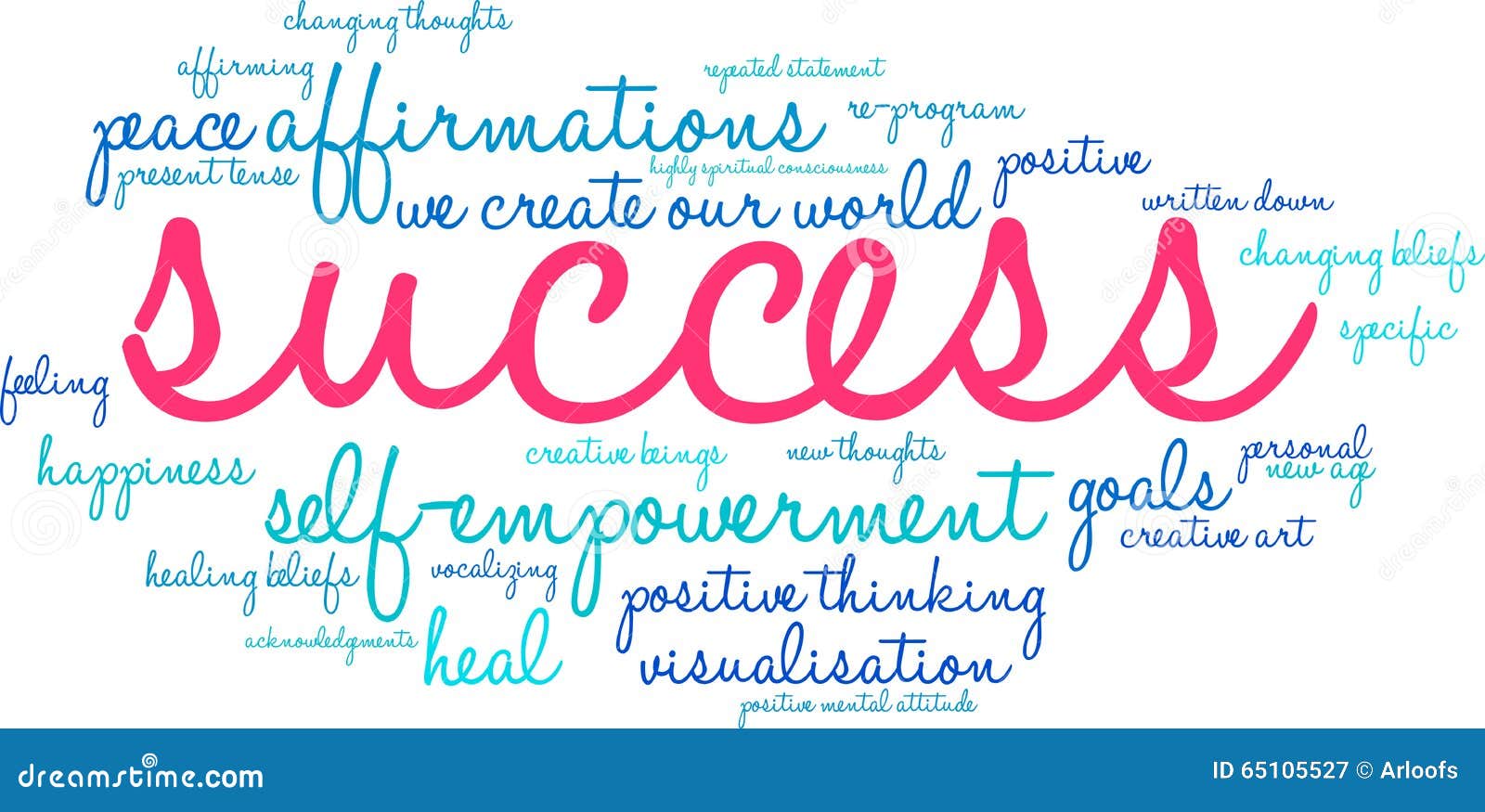 Success Word Cloud stock vector. Illustration of personal - 65105527