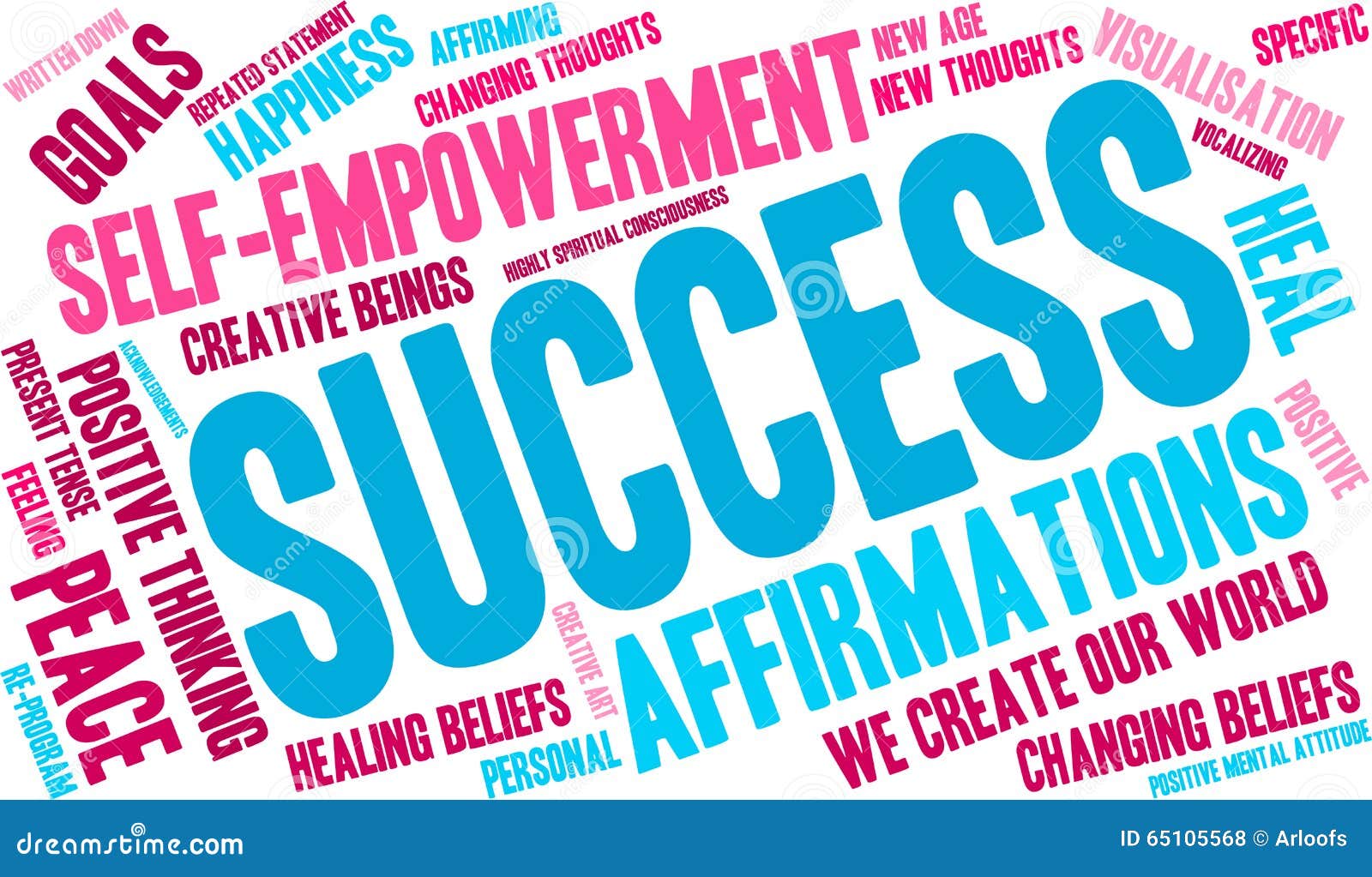 Success Word Cloud stock vector. Illustration of changing - 65105568