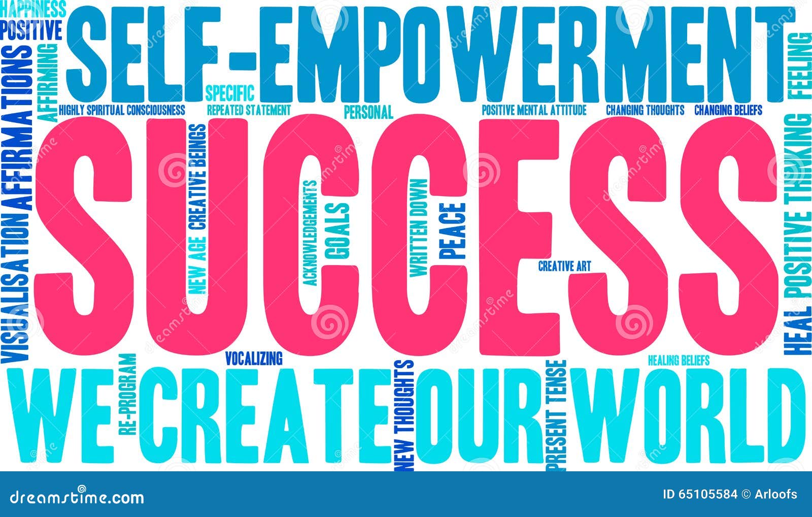 Success Word Cloud stock vector. Illustration of repeated - 65105584