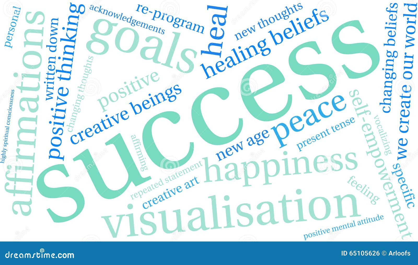 Success Word Cloud stock vector. Illustration of heal - 65105626