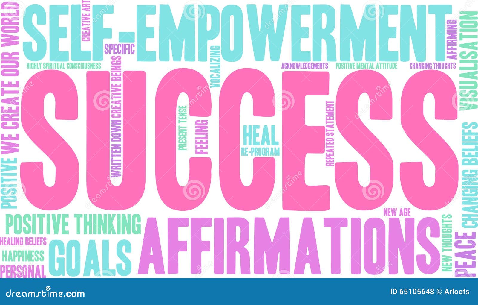 Success Word Cloud stock vector. Illustration of present - 65105648